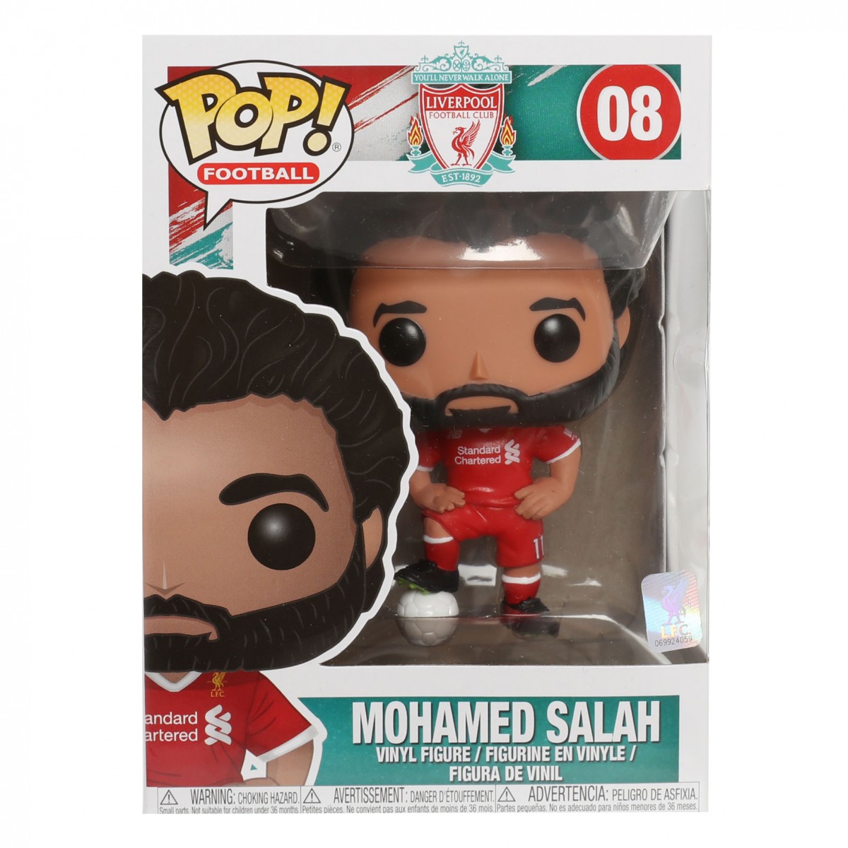 Funko Pop Football: Liverpool Football Club - Mohamed Salah Vinyl ...