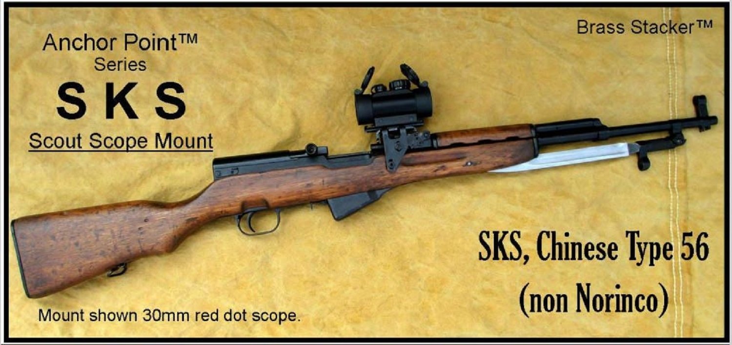 SKS See thru Scout Scope Mount for Chinese Type 56 Non Norinco | eBay