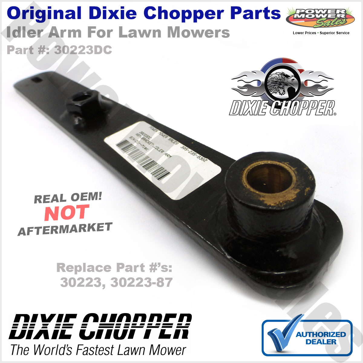 Dixie Chopper Belt Idler Arm for Lawn Mowers / 30223DC, 30223, 30223-87 ...