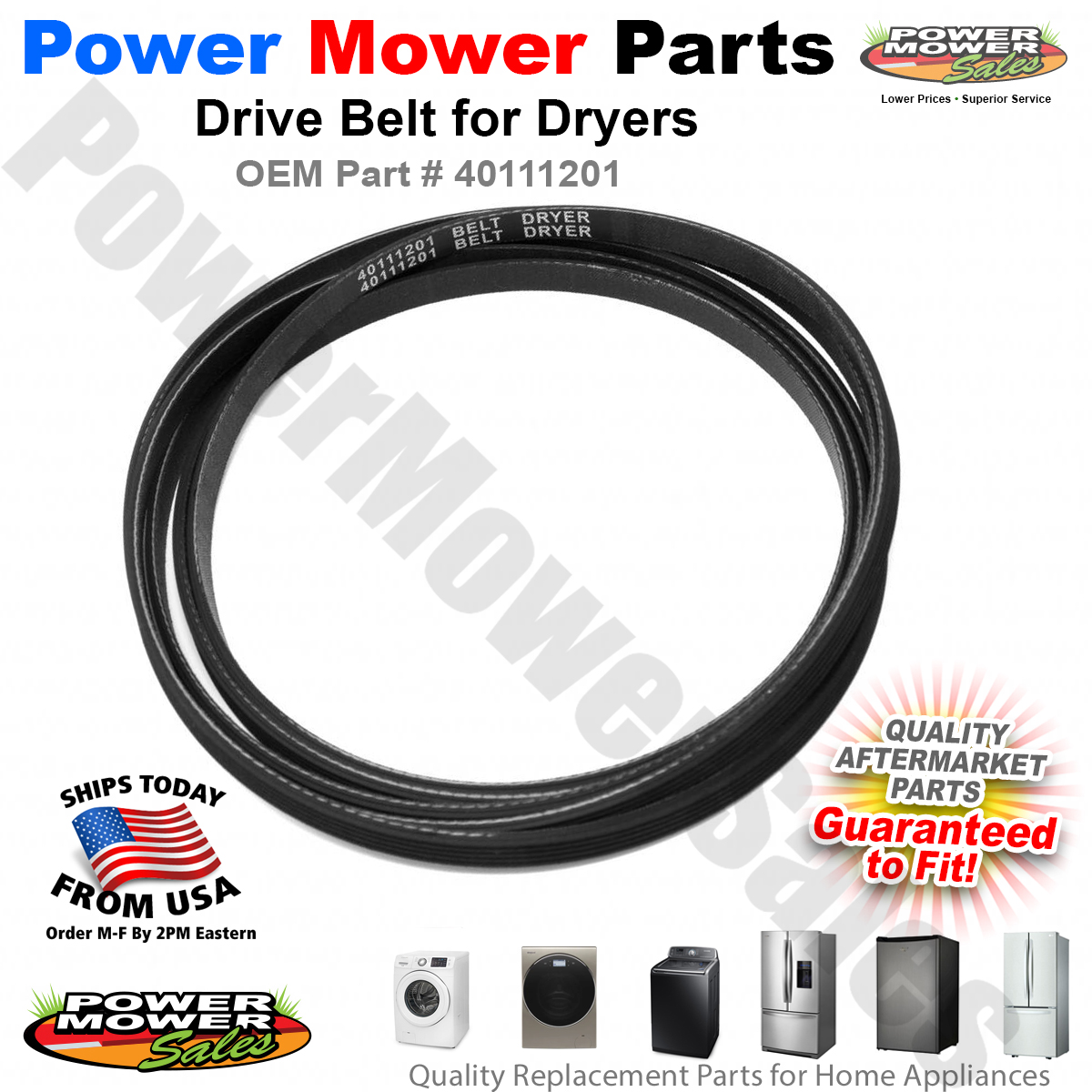 40111201 Dryer Belt for Whirlpool Maytag Amana 3387610 661570 661570V ...