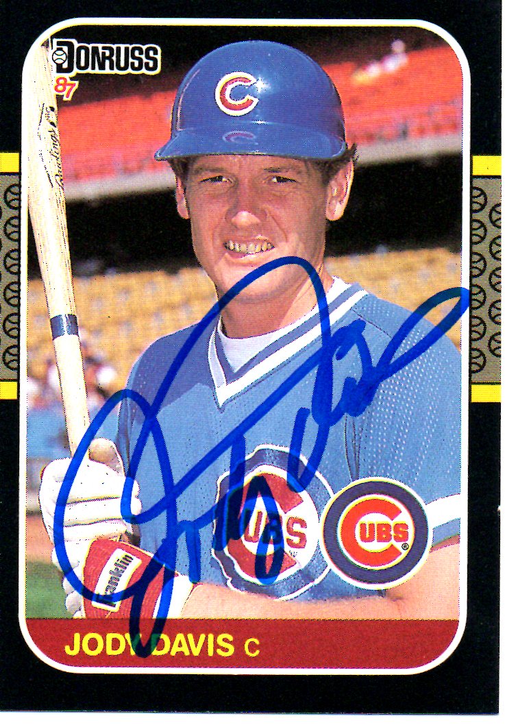 Jody Davis Chicago Cubs 1987 Donruss Signed Card | eBay