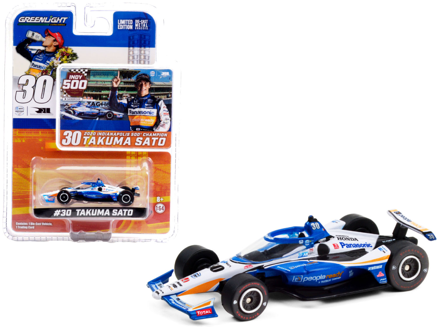 GreenLight Dallara IndyCar #30 Takuma Sato "PeopleReady" "Indianapolis ...