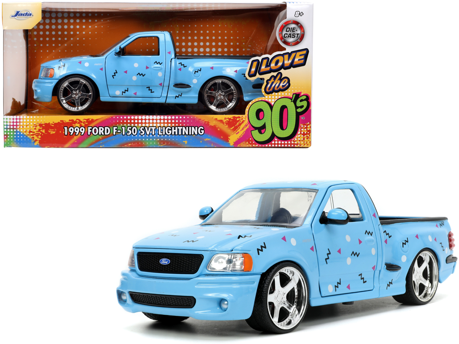 JADA 1999 Ford F-150 SVT Lightning Pickup Truck Light Blue with ...