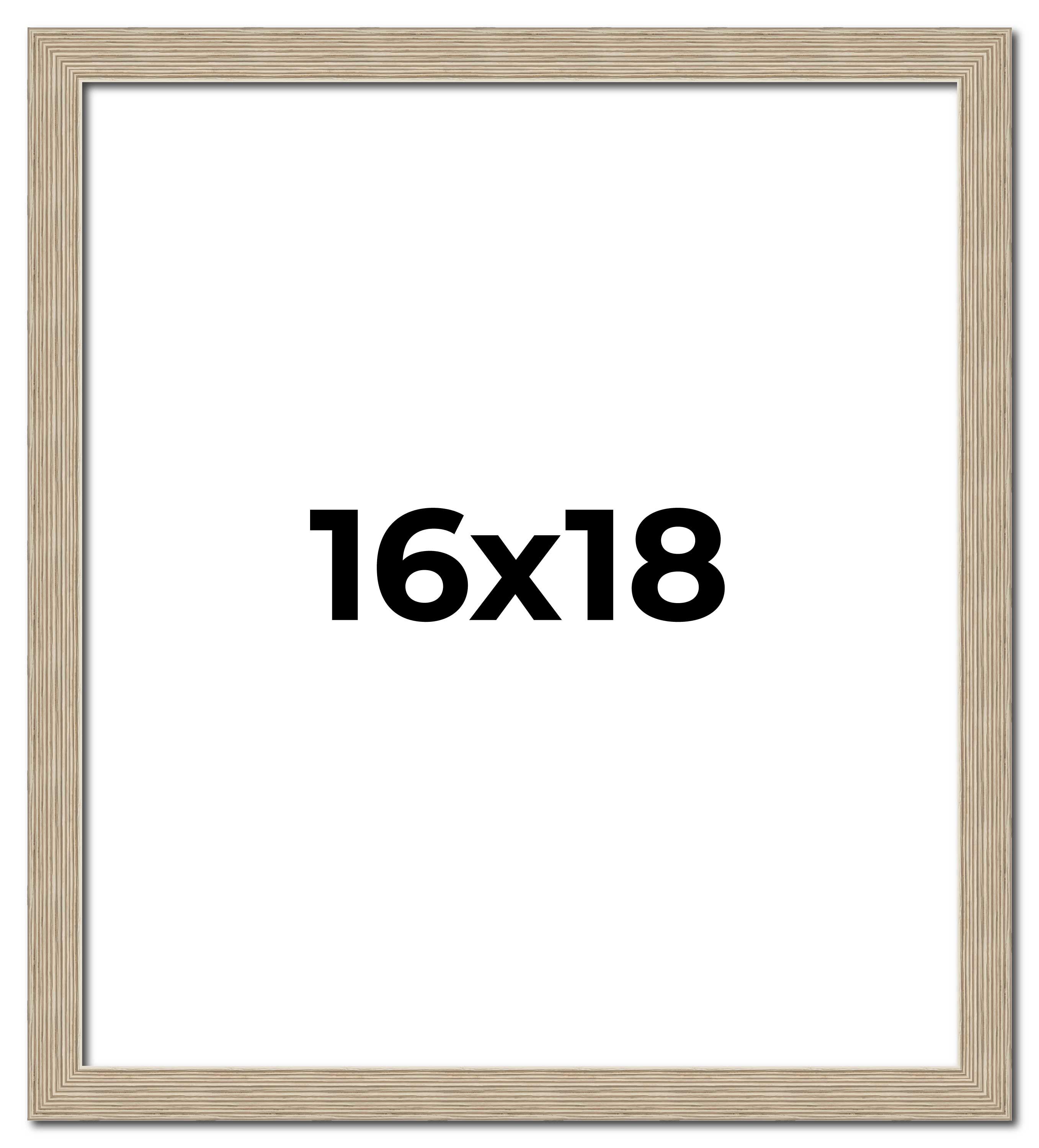 16x18 Frame Grey Solid Wood Picture Frame Width 1 Inches | Interior ...