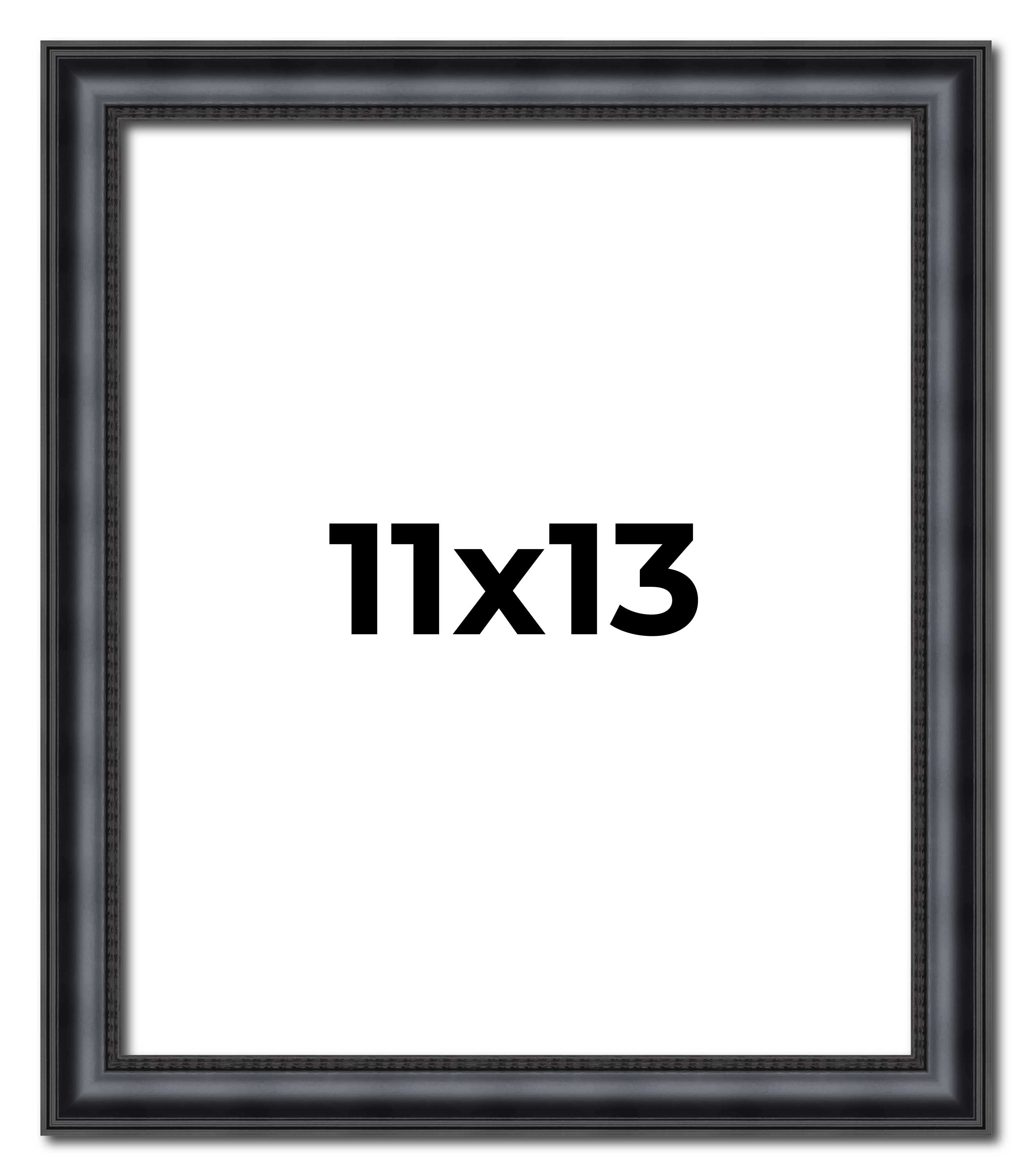 11x13 Frame Black Real Wood Picture Frame Width 1.25 inches | Interior ...