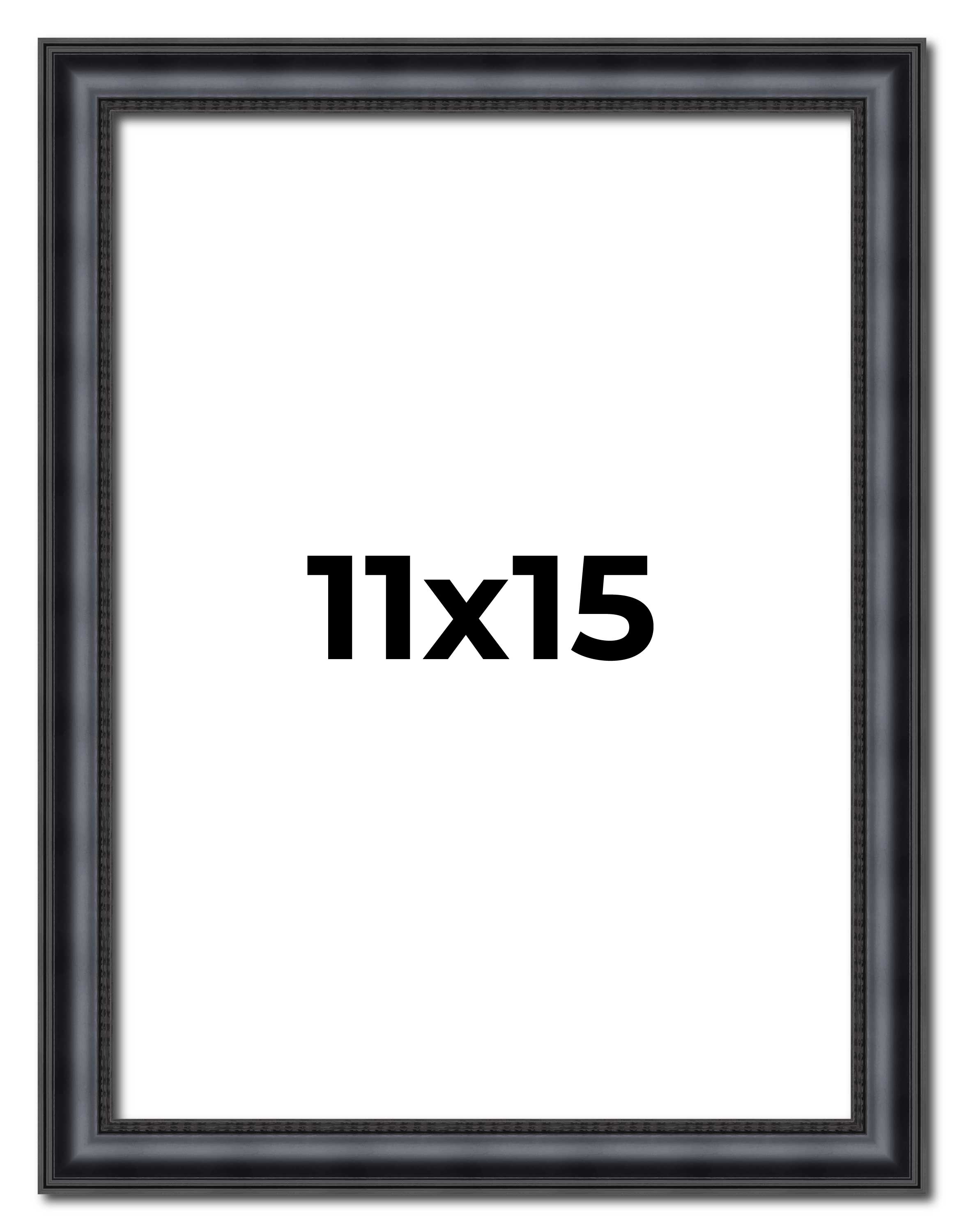 11x15 Frame Black Real Wood Picture Frame Width 1.25 inches | Interior ...