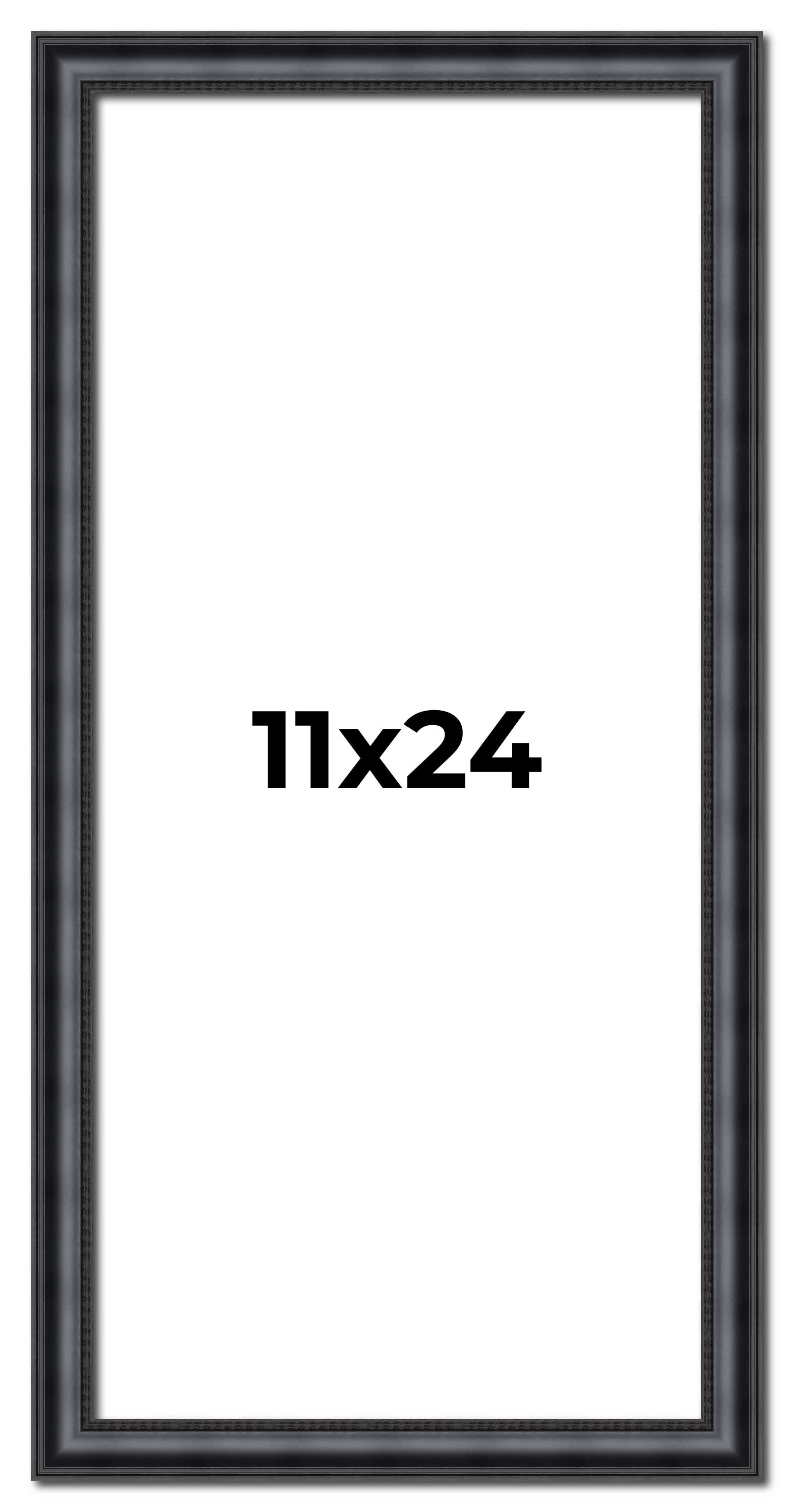 11x24 Frame Black Real Wood Picture Frame Width 1.25 inches | Interior ...