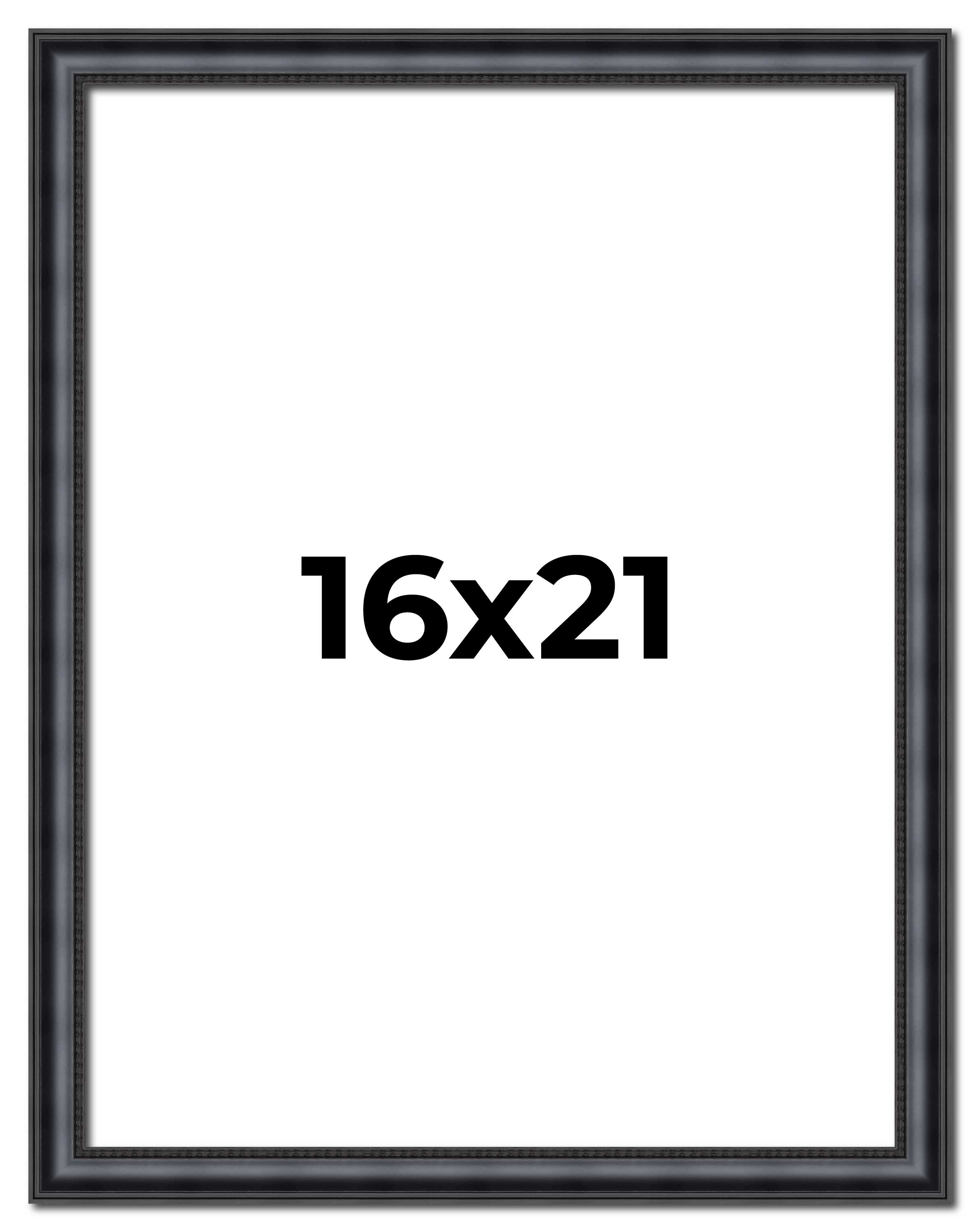 16x21 Frame Black Real Wood Picture Frame Width 1.25 inches | Interior ...