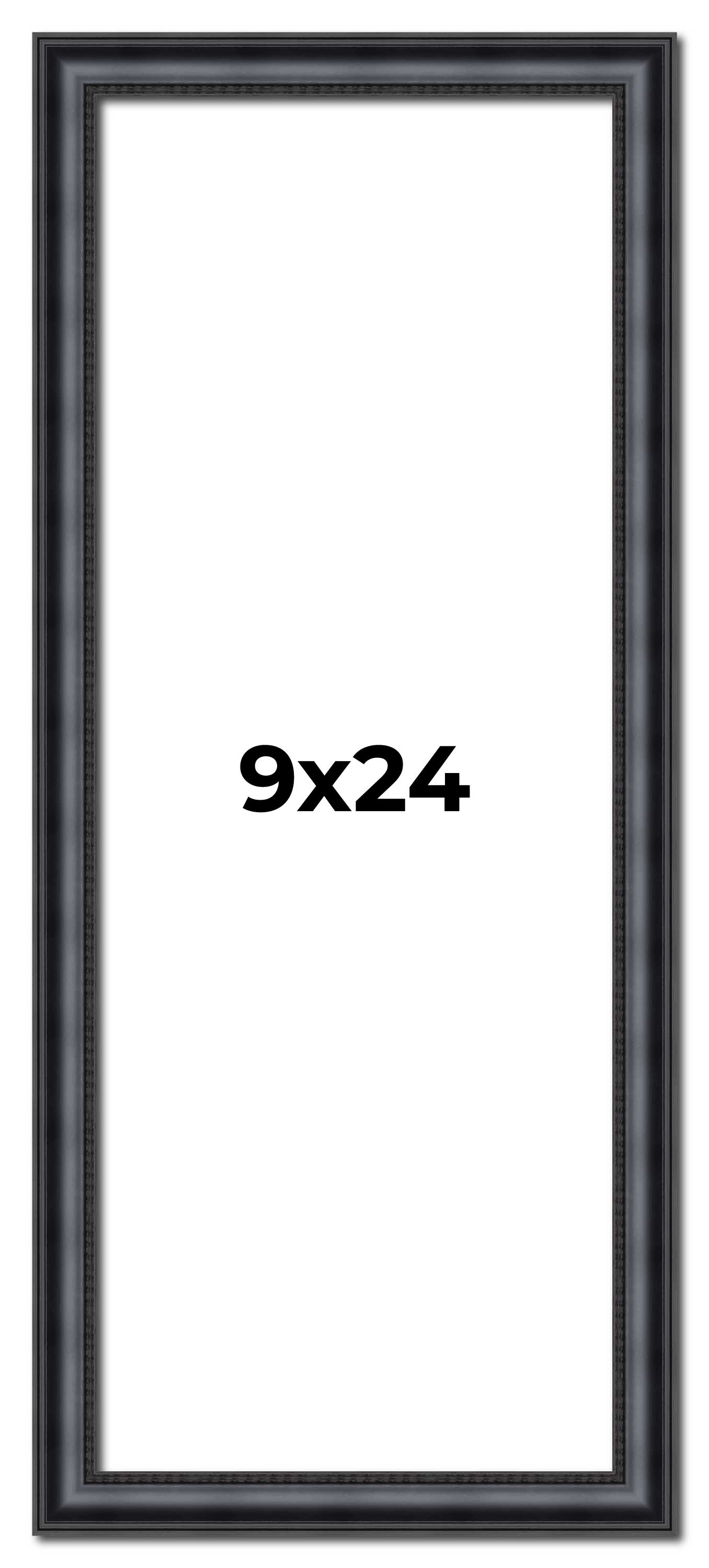 9x24 Frame Black Real Wood Picture Frame Width 1.25 inches | Interior ...