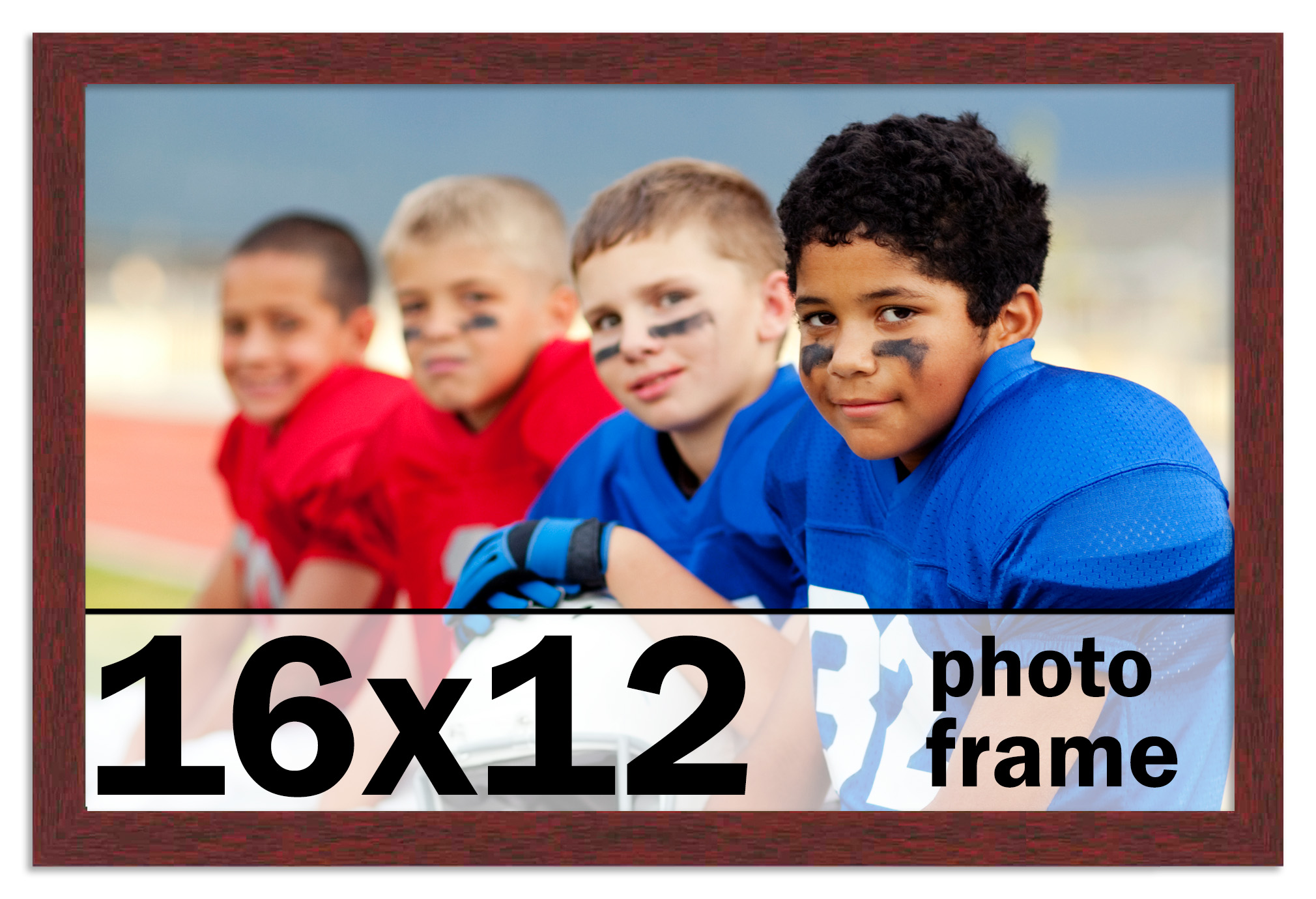 16x12 Frame Brown Picture Frame Modern Photo Frame UV Acrylic, Acid ...