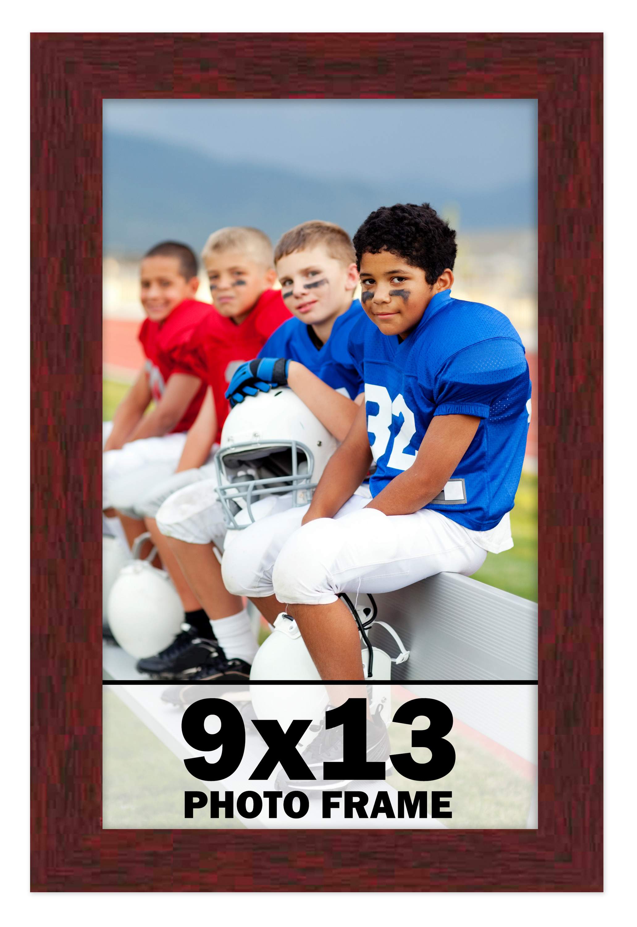 9x13 Frame Brown Picture Frame Complete Modern Photo Frame UV Acrylic ...