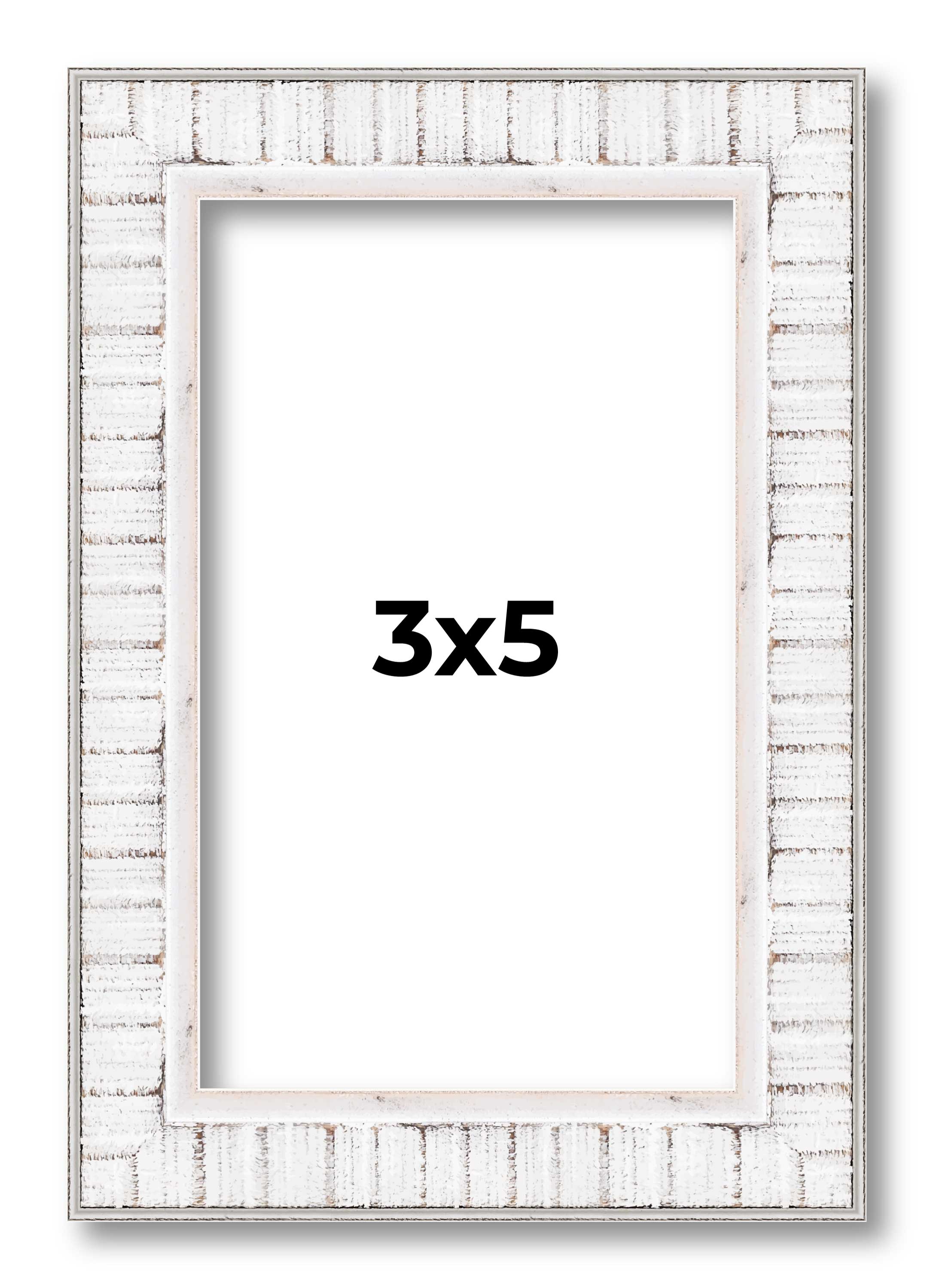3x5 In Frame White Real Wood Picture Frame Width 0.75 inches | Interior ...