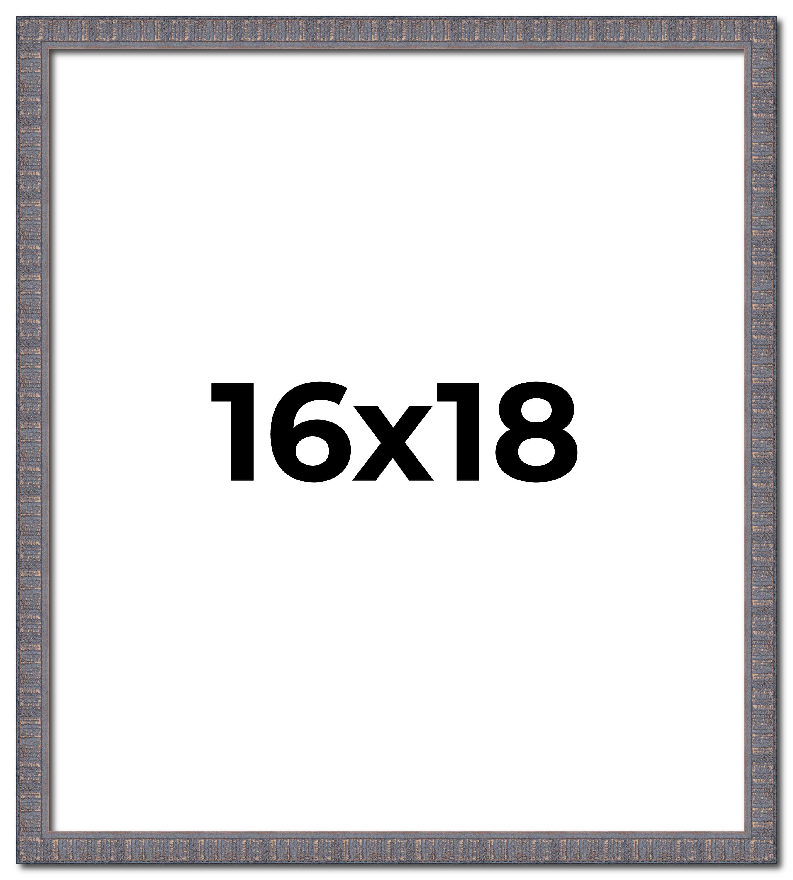 16x18 Frame Pewter Picture Frame Modern Photo Frame UV Acrylic, Acid ...