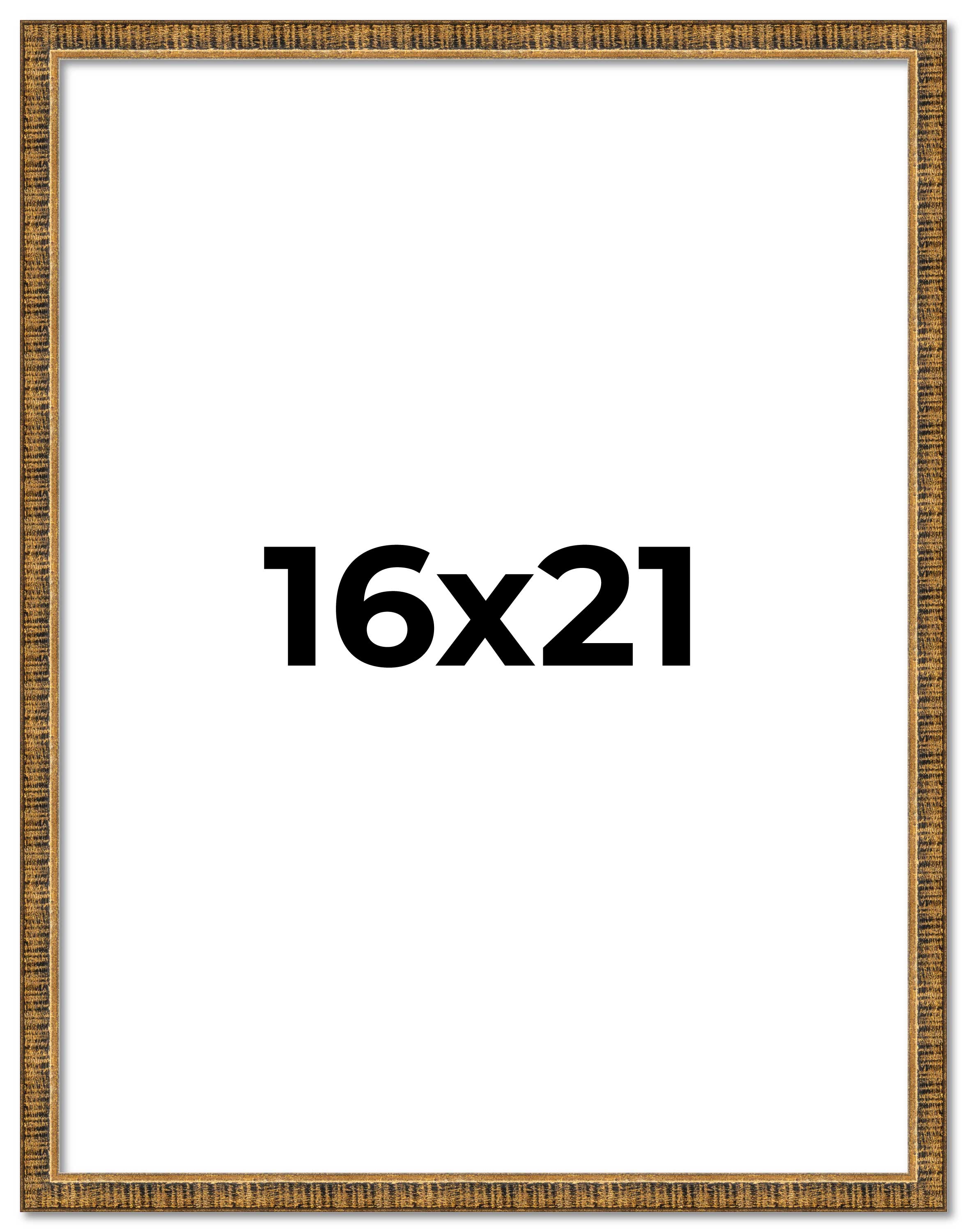 16x21 Frame Gold Picture Frame Complete Modern Photo Frame UV Acrylic ...