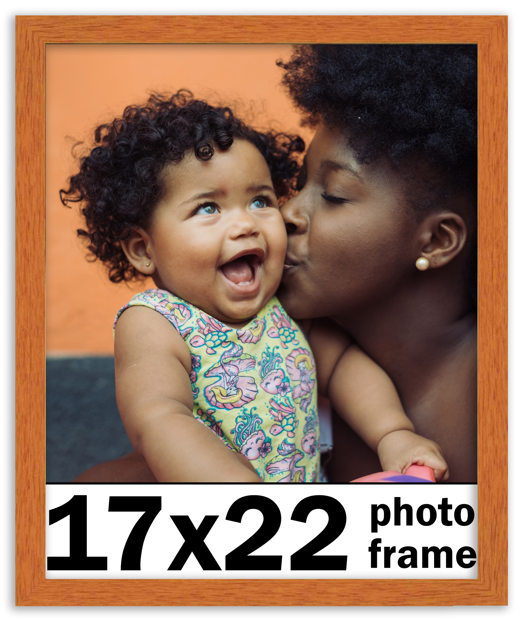 17x22 Frame Honey Pecan Brown Picture Frame Photo Frame UV Acrylic ...
