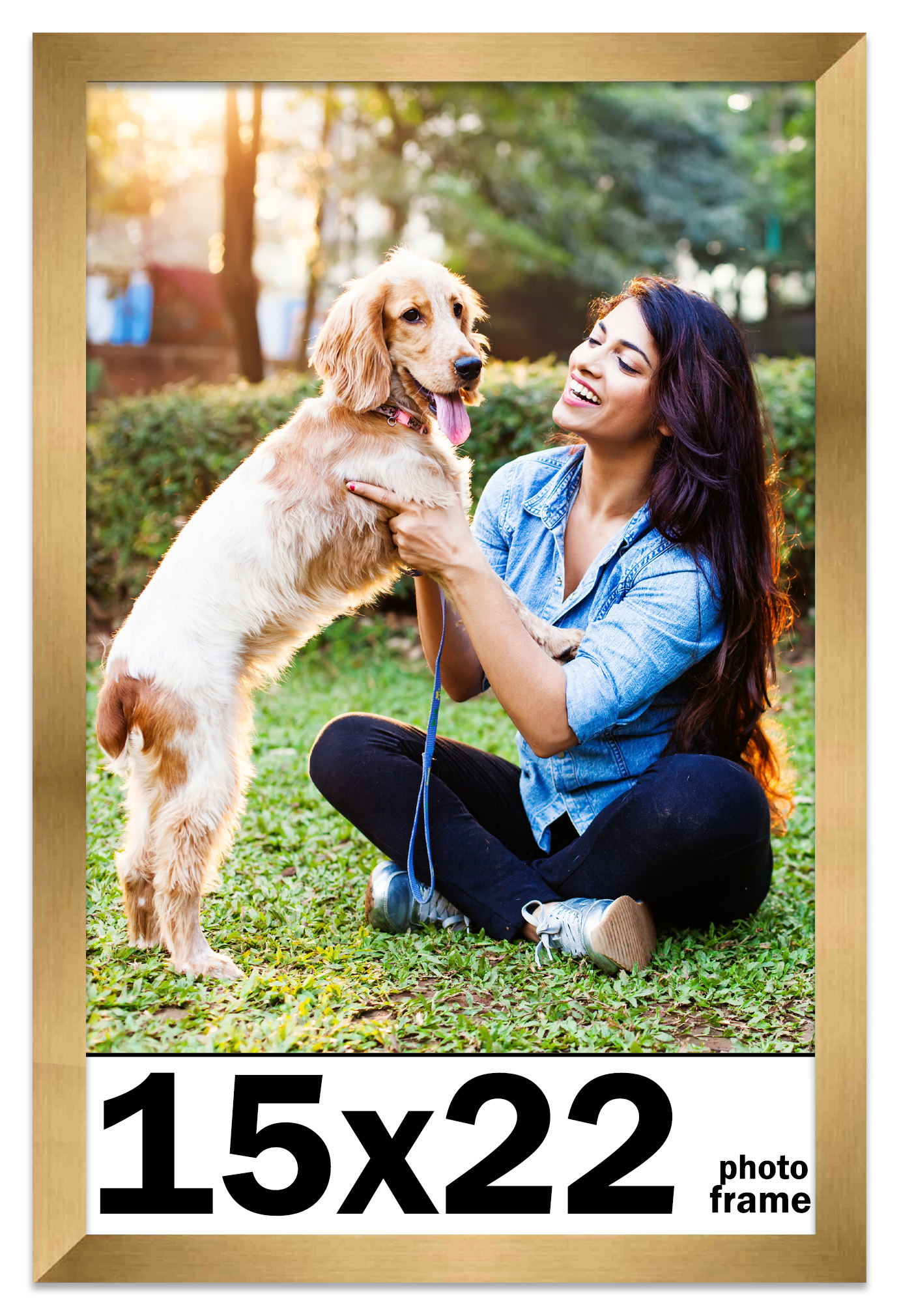 15x22 Frame Metallic Bronze Picture Frame Photo Frame UV Acrylic, Acid ...
