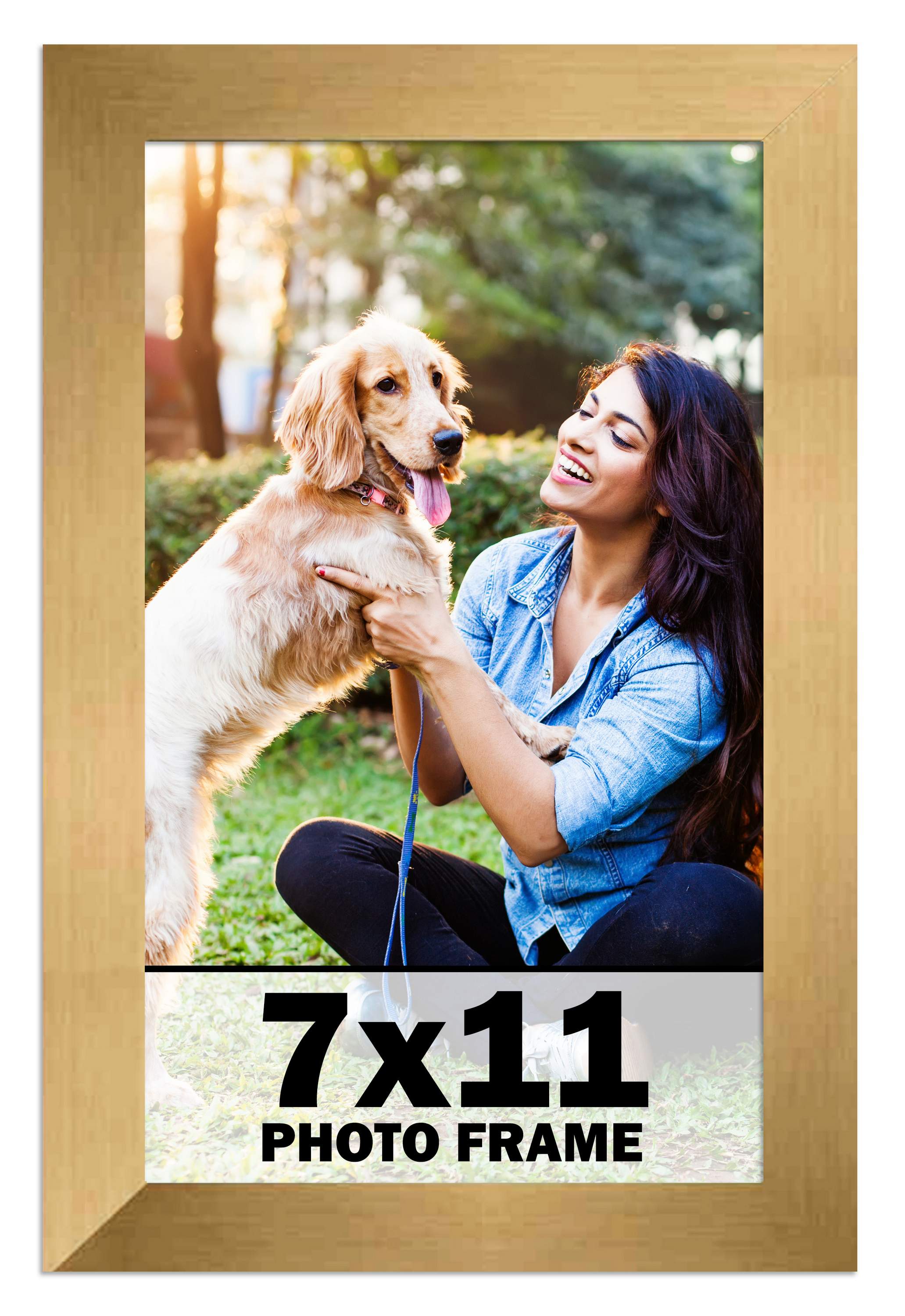 7x11 Frame Metallic Bronze Picture Frame Photo Frame UV Acrylic, Acid ...