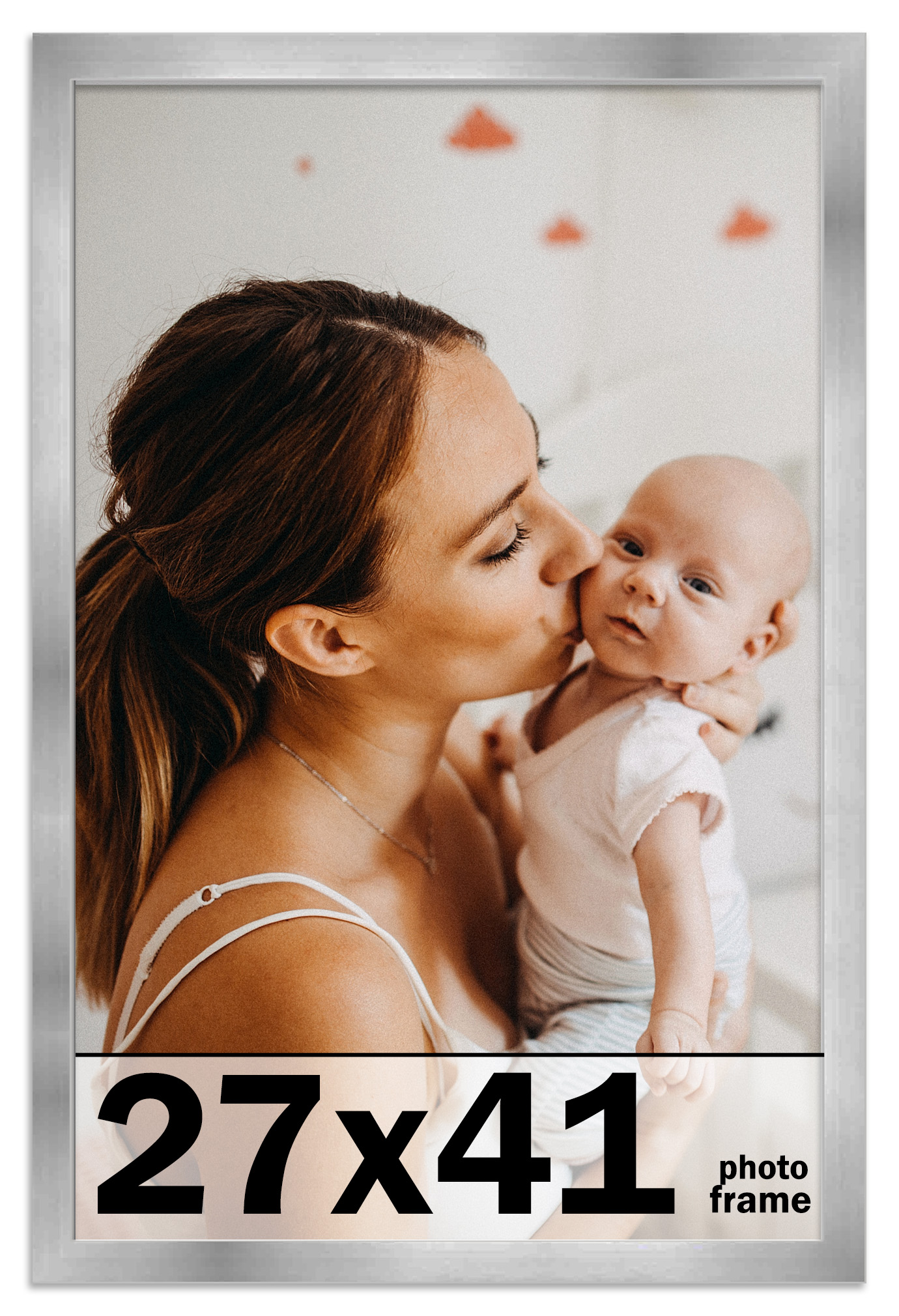 27x41 Frame Stainless Steel Silver Picture Frame Photo Frame UV Acrylic ...