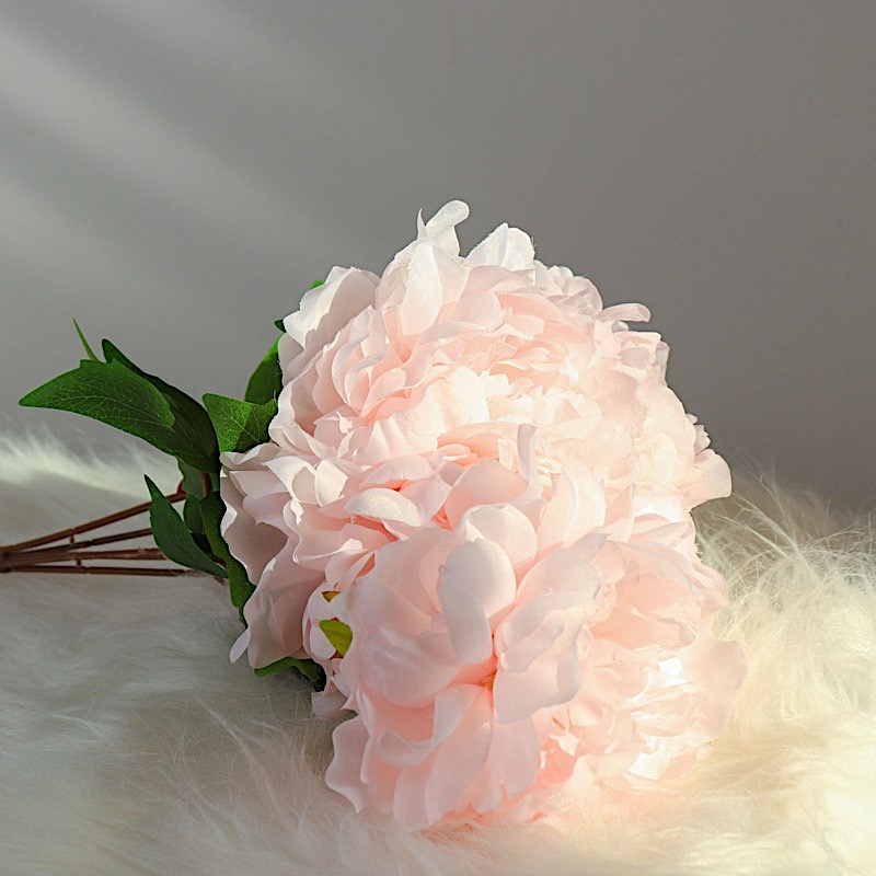 17" Silk Peony Bushes ARTIFICIAL FLOWERS Bouquets Wedding Party Events ...