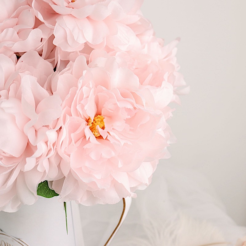 17" Silk Peony Bushes ARTIFICIAL FLOWERS Bouquets Wedding Party Events ...