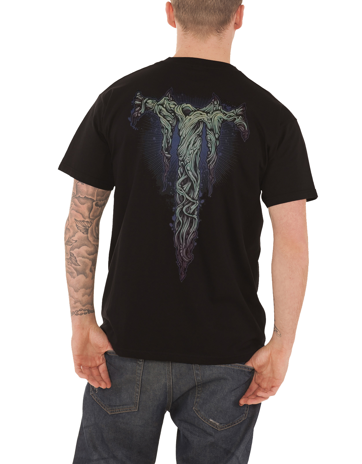 Trivium T Shirt Silence in the Snow In waves band logo Tour new ...