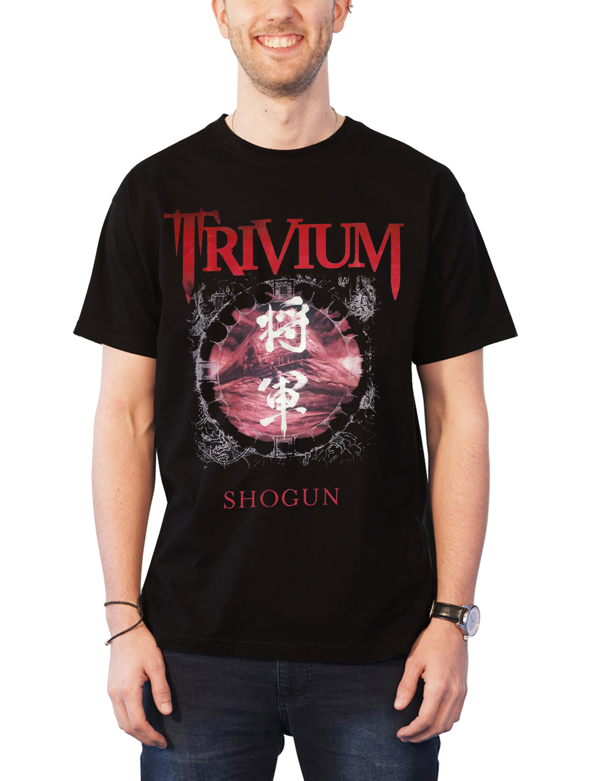 Trivium T Shirt Silence in the Snow In waves band logo Tour new ...