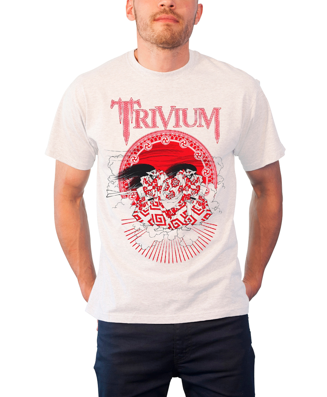 Trivium T Shirt Silence in the Snow In waves band logo Tour new ...