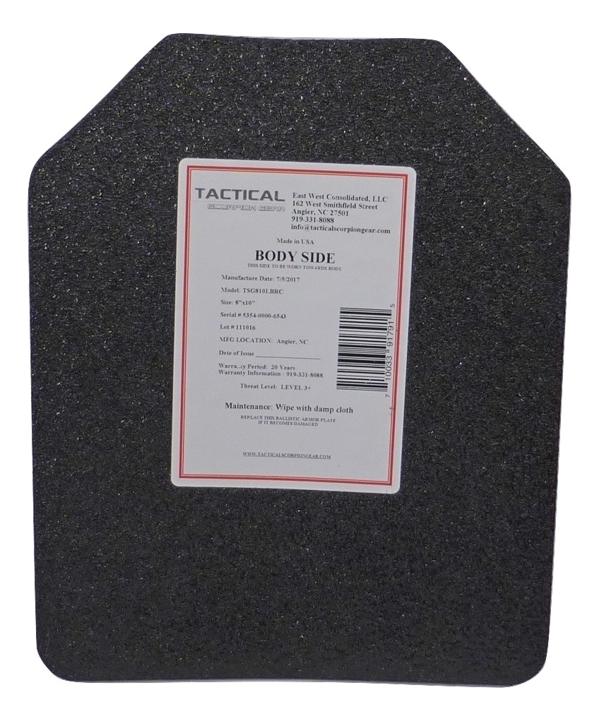 Tactical Scorpion Gear 4 Pc Level III+ / AR500 Body Armor Plates ...