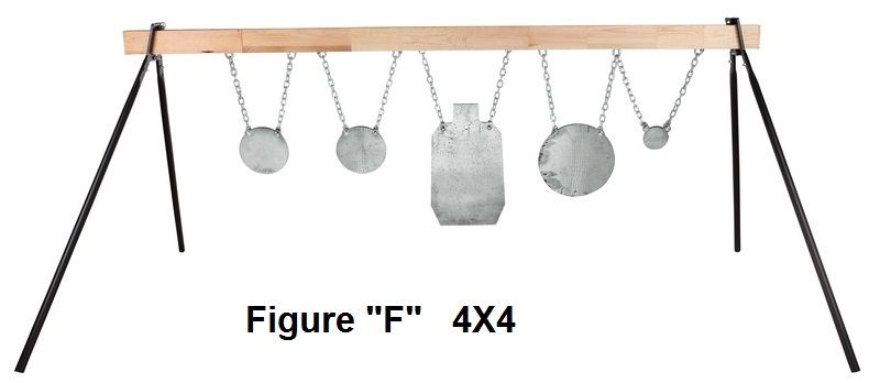 AR500 Steel Shooting Targets 3/8" Gongs and IDPA ISPC Laser Cut ...