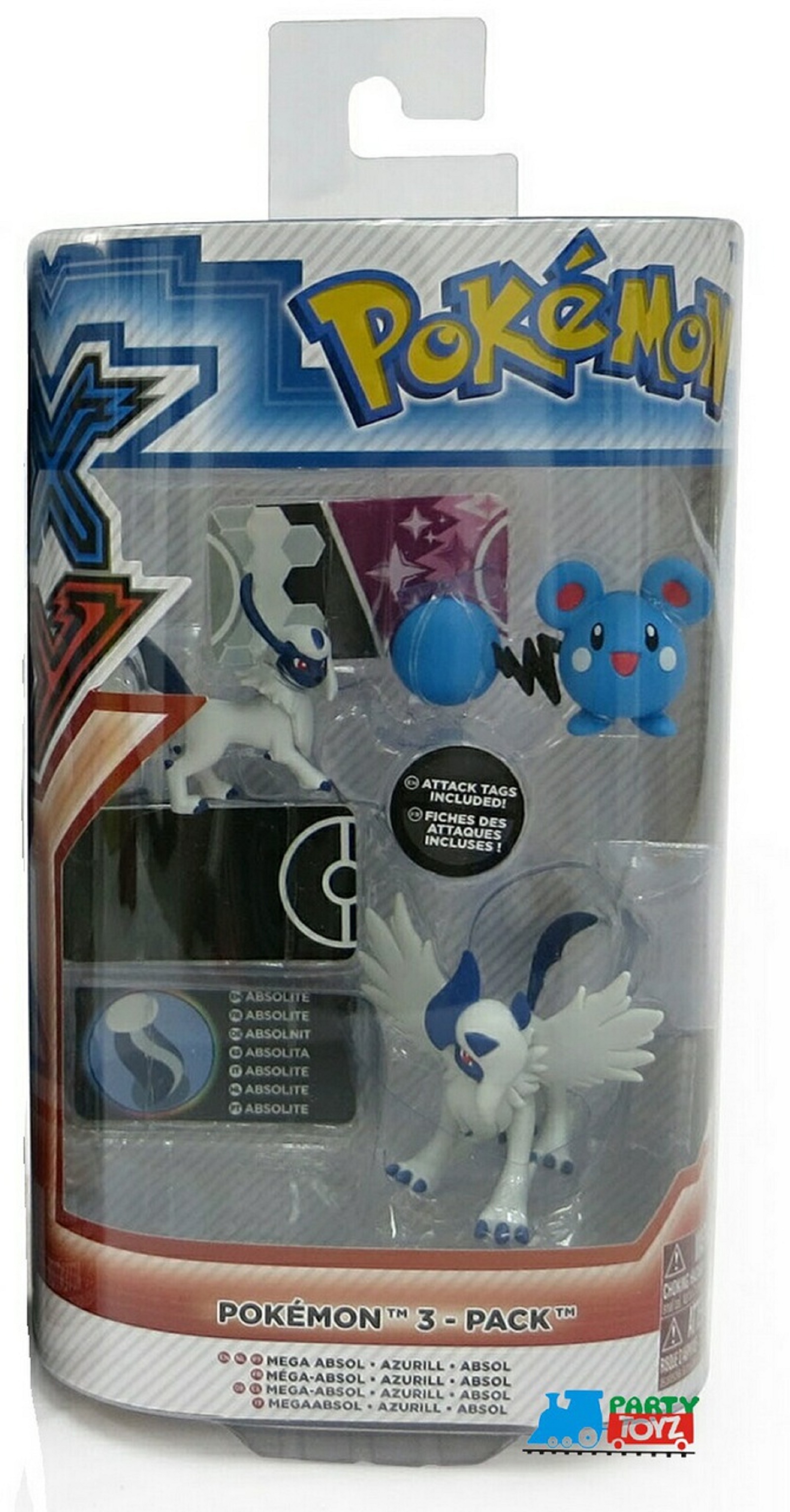 Pokemon 3 Pack Plastic Figures - Mega Absol, Absol and Azurill | eBay