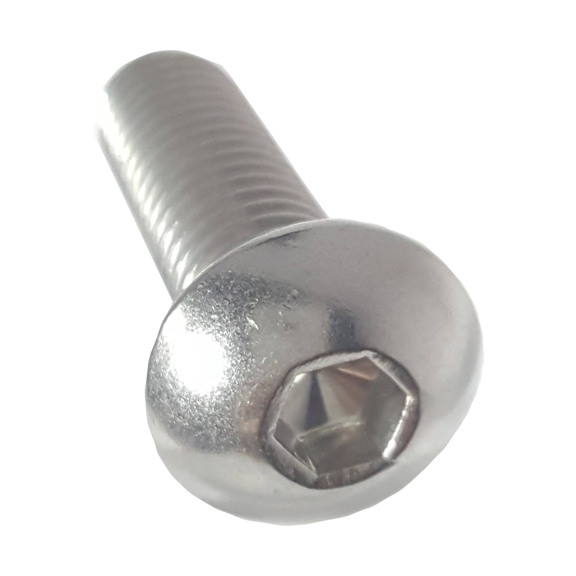 12-24 Button Head Socket Cap Screws Allen Hex Drive Stainless Steel 18 ...