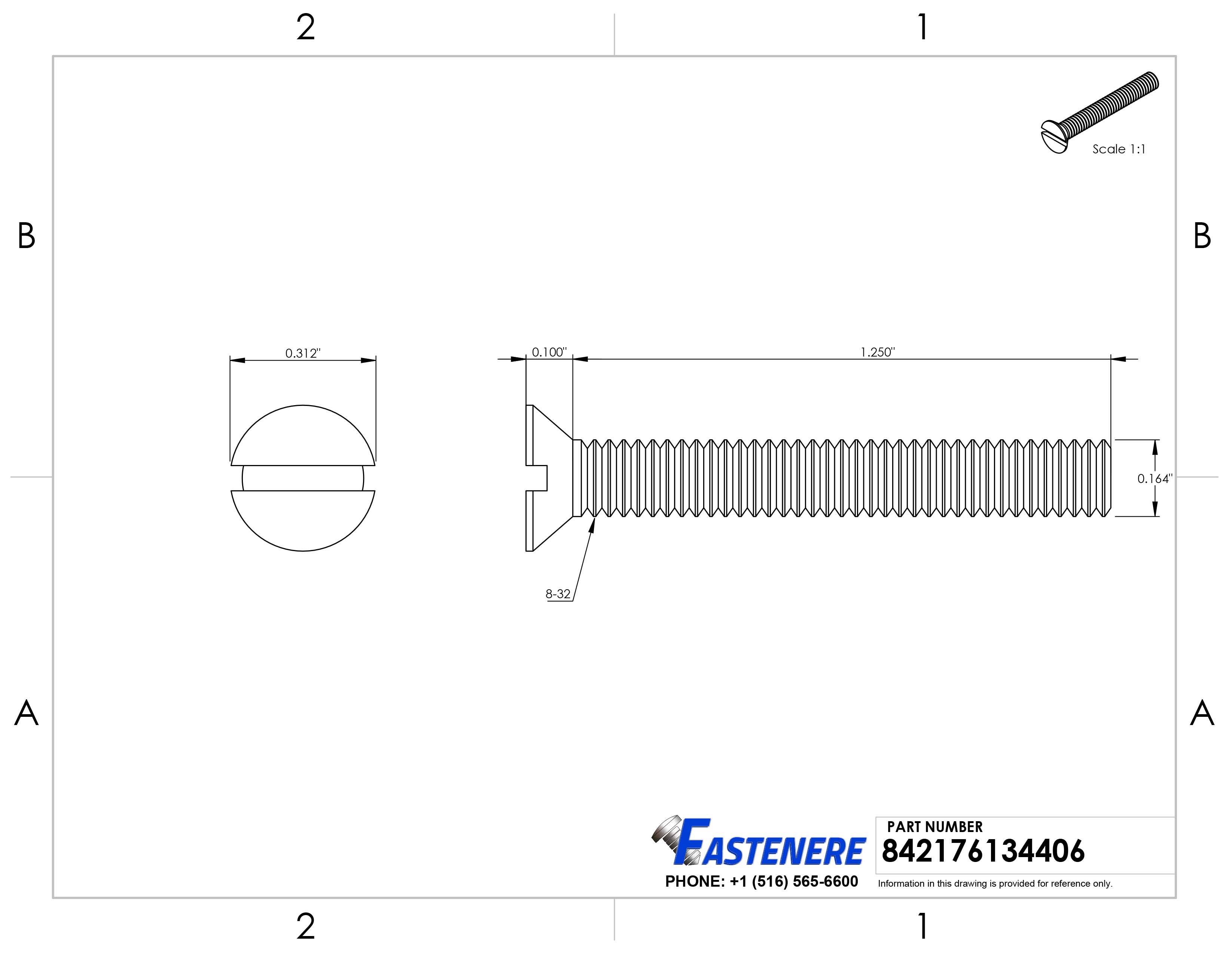 8 32 Flat Head Countersink Machine Screws Slotted Drive Stainless Steel