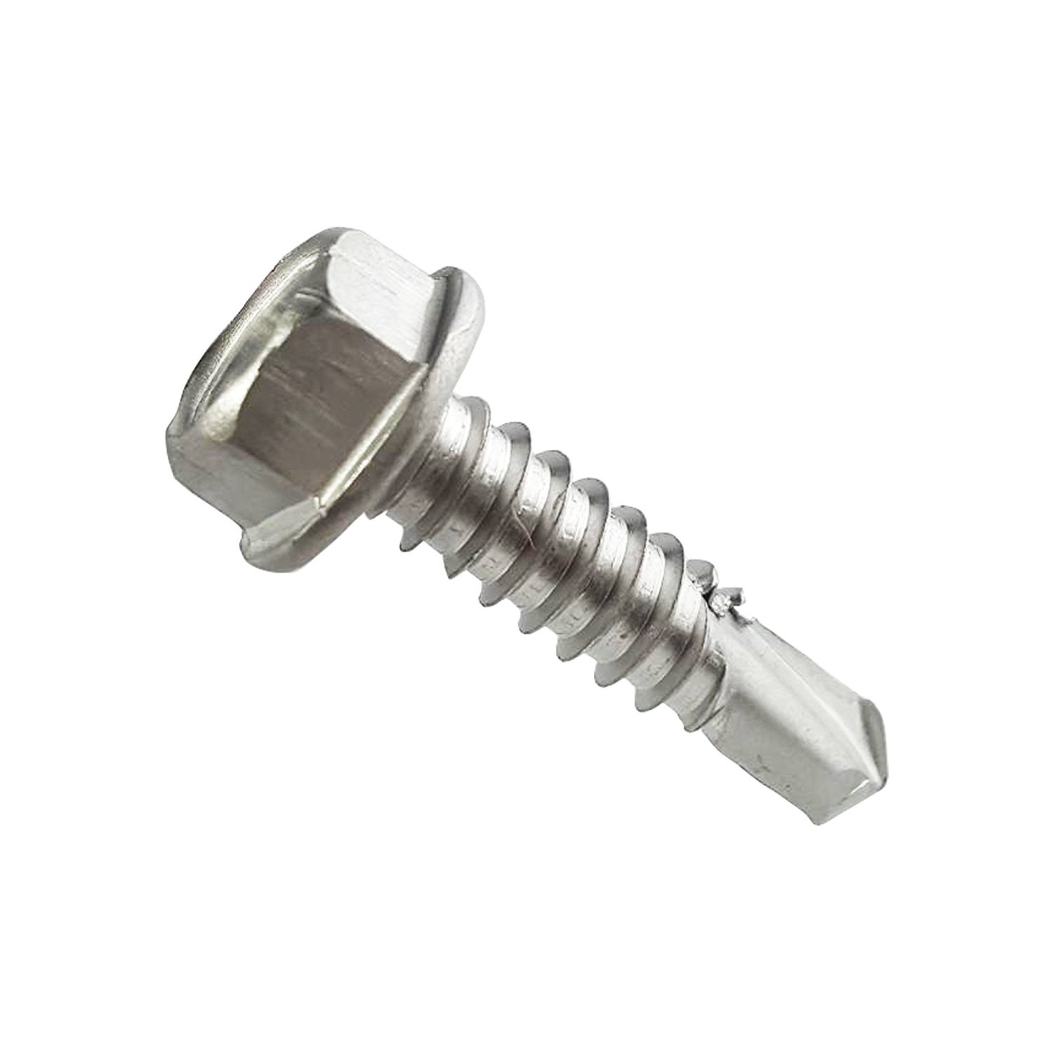  8 Hex Washer Head Self Drilling Sheet Metal Tek Screws 410 Stainless