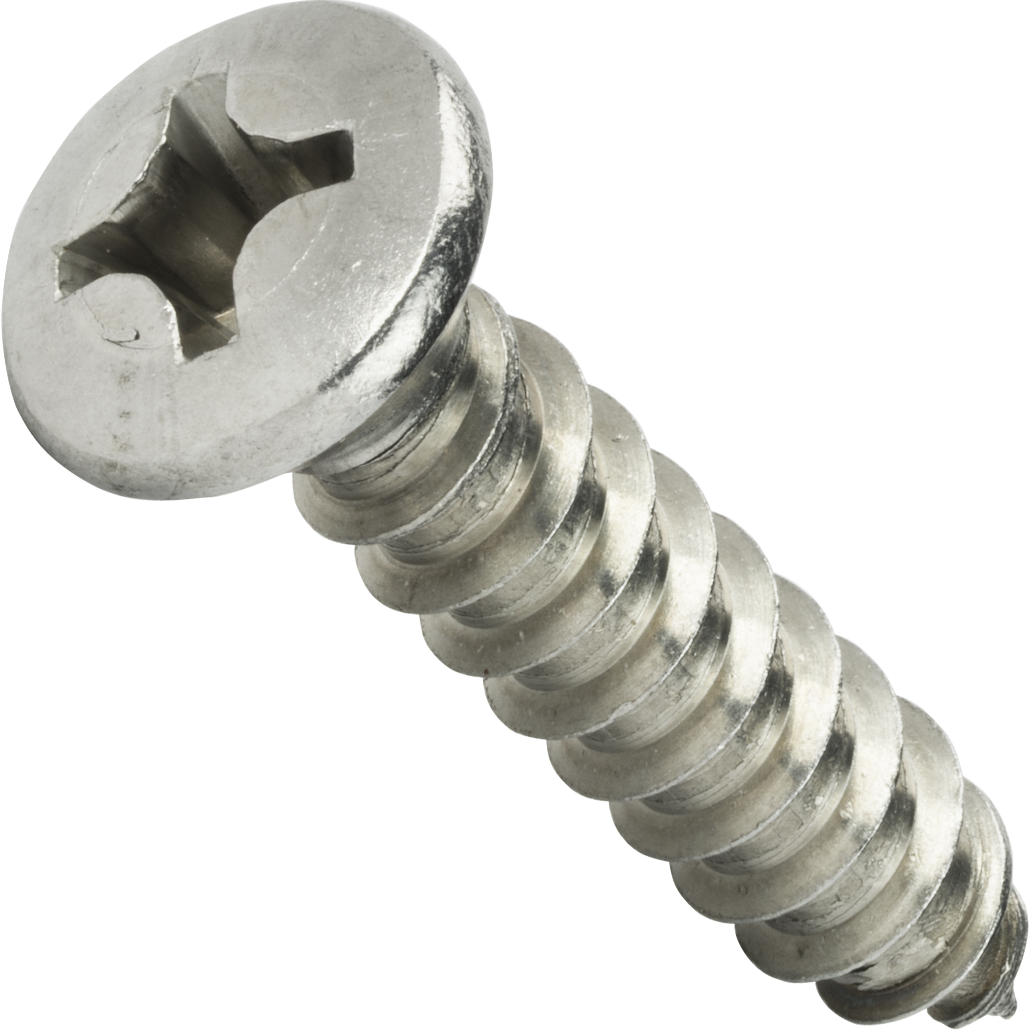  6 Self Tapping Sheet Metal Screws Phillips Oval Head Stainless Steel