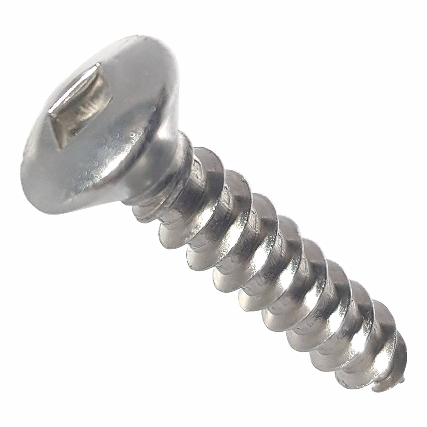  10 Tornillos De Chapa Cabeza Ovalada Acero Inoxidable Plaza Drive