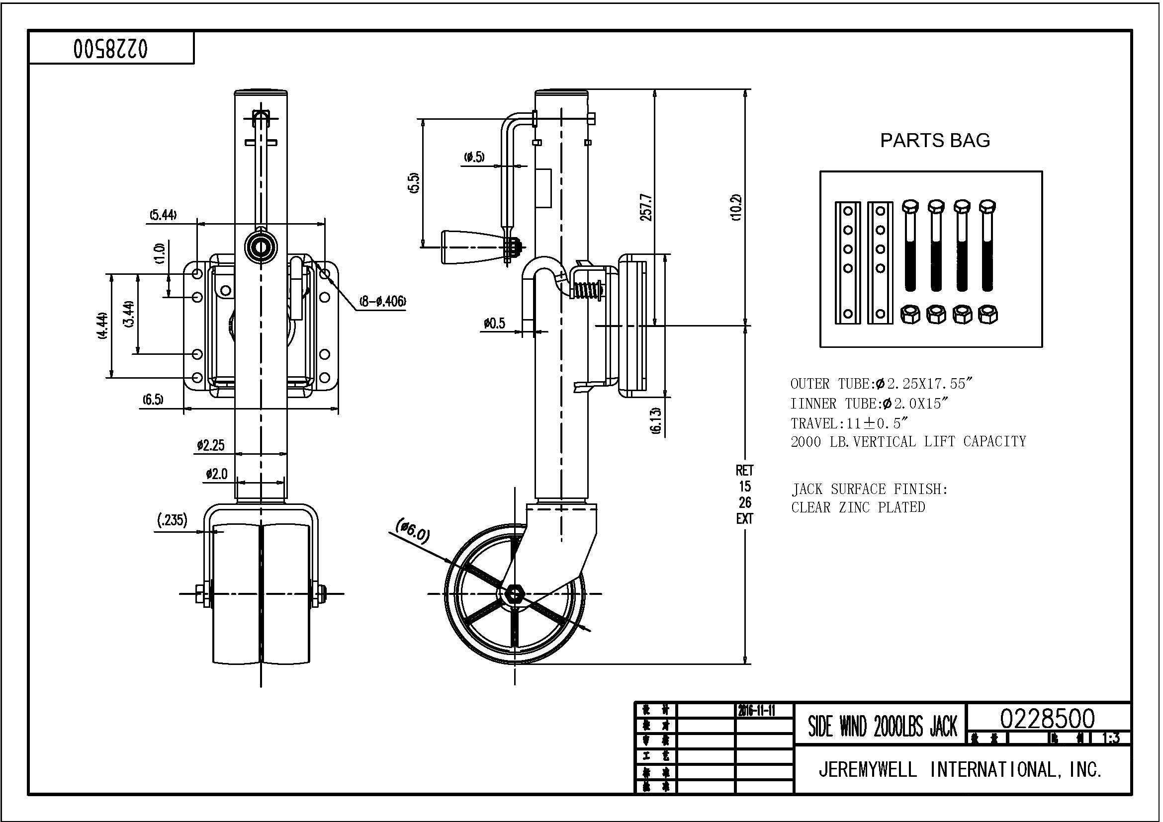 Double Wheel Trailer Jack Parts at Ruben Ramos blog