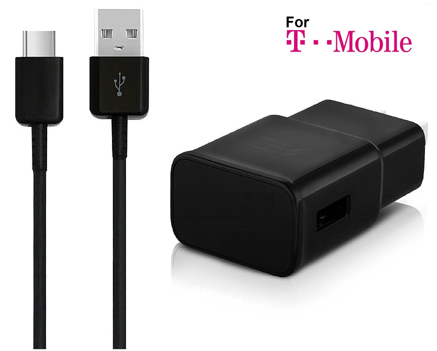 T-Mobile Samsung Galaxy Adaptive Fast Wall Charger with Micro USB cable ...