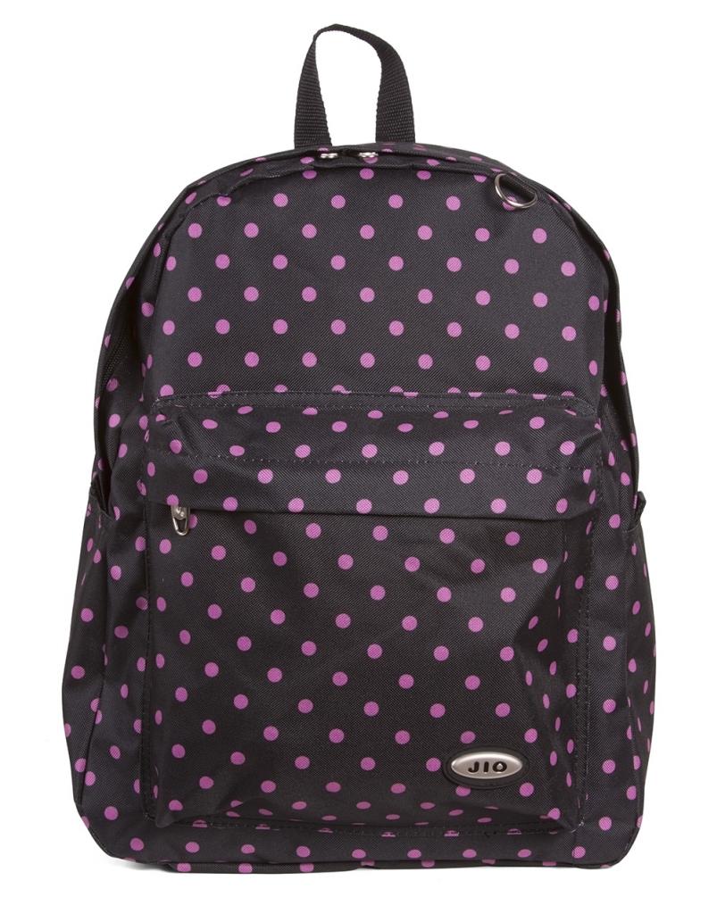 Red Black Polka Dot Backpack | IUCN Water