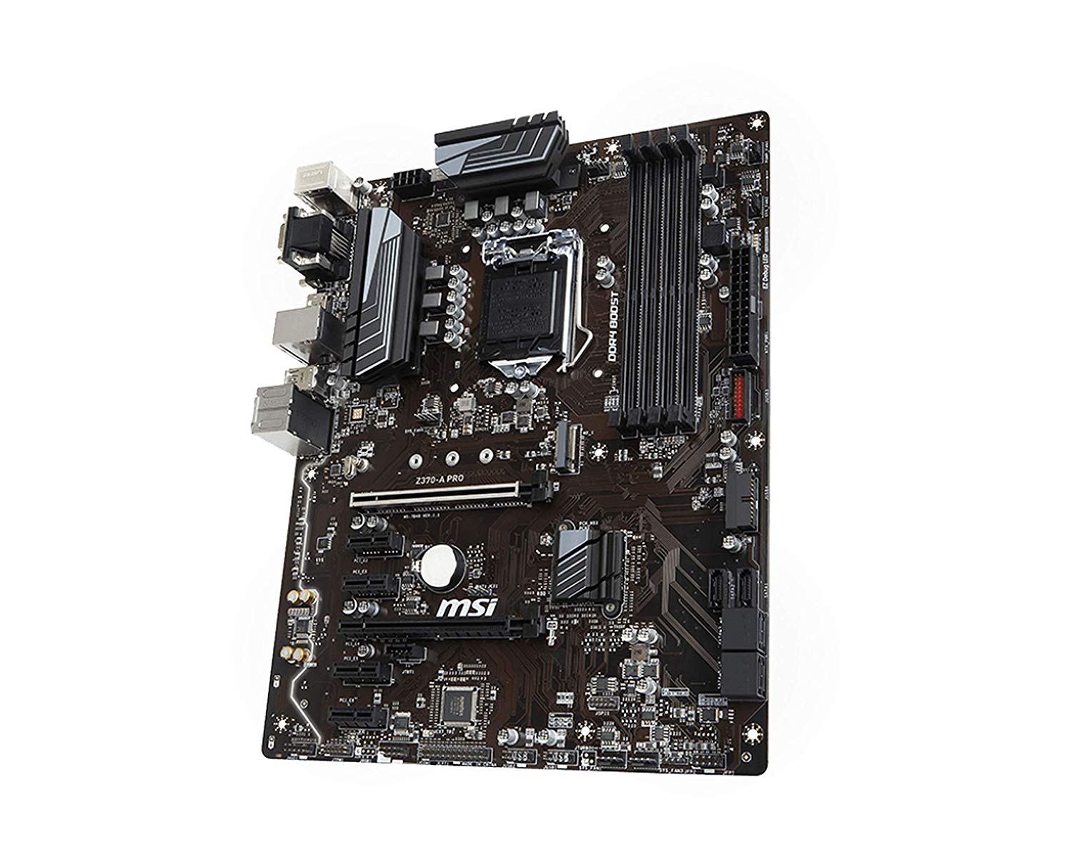 MSI PRO Series Motherboard Intel 8th Gen, M.2 DVI DP USB 3.0, ATX (Z370 ...