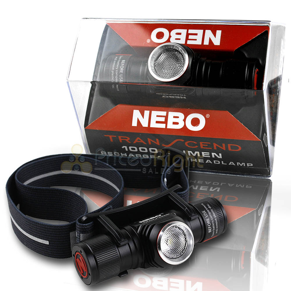 Nebo Rechargeable Headlamp Flashlight Worklight Transcend 1000 Lumen Nebo Rechargeable Headlamp Flashlight Worklight Transcend 1000 Lumen