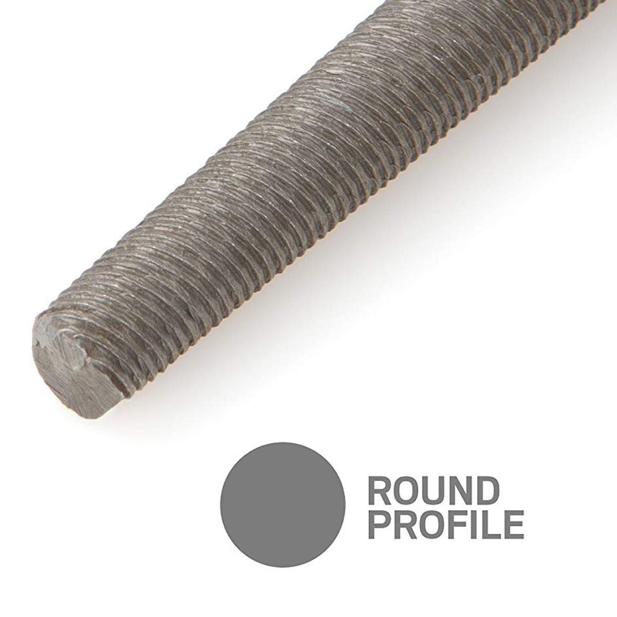 10" Round File Tapered Rasp Tekton 6684 Medium Coarse Large Handle Wood ...