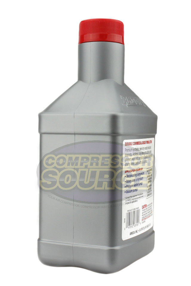 1 Quart Qt. Amsoil Synthetic Air Compressor Oil ISO-100 Commercial ...