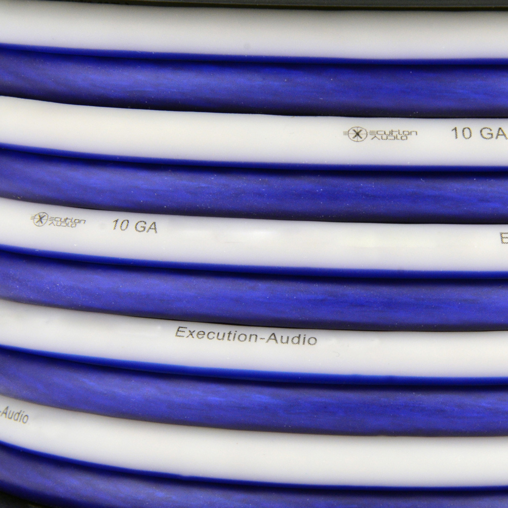 25 Ft True 10 Gauge AWG Speaker Wire Blue White Zip Cable Car Home 25 Ft True 10 Gauge AWG Speaker Wire Blue White Zip Cable Car Home