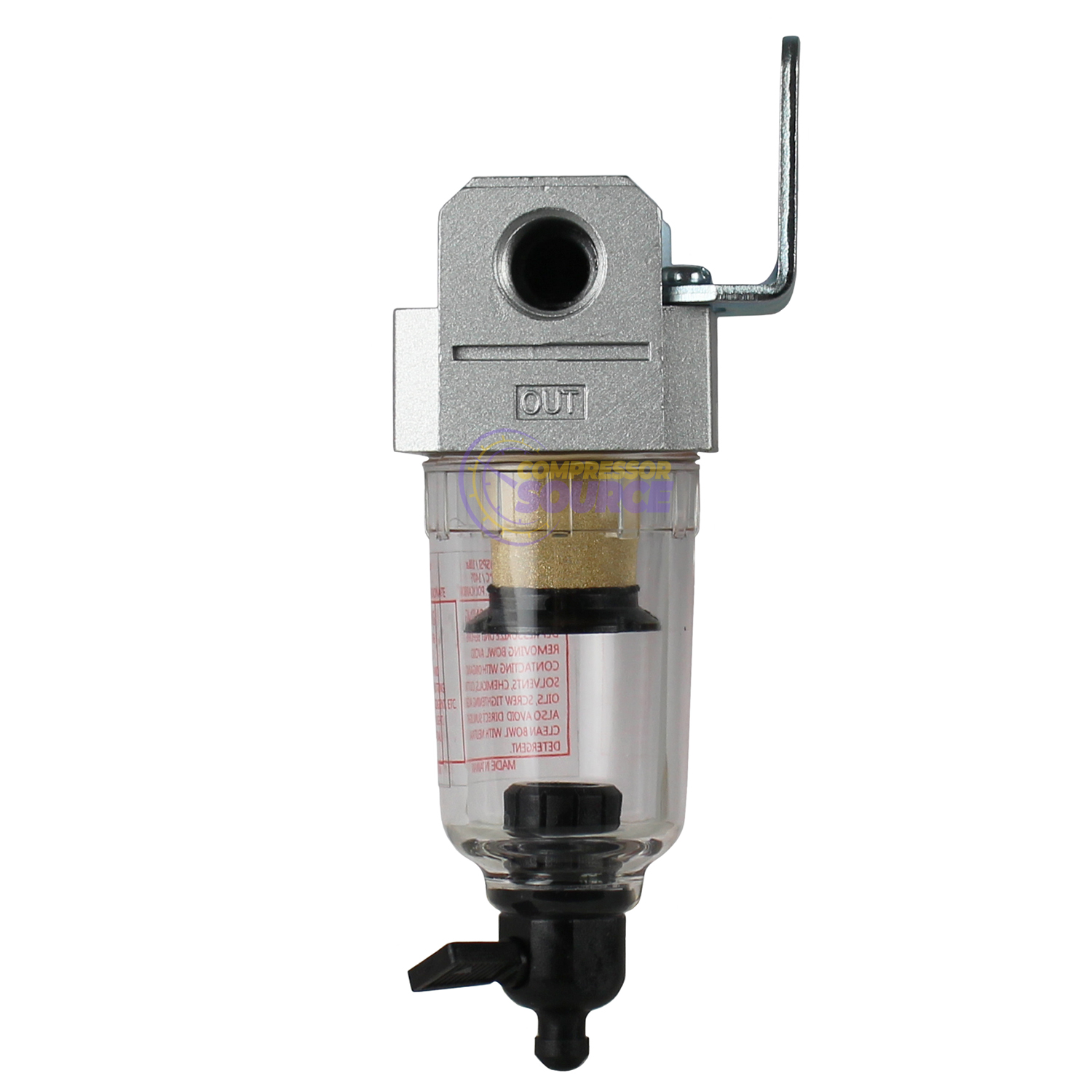 1/4" Compressed Air In Line Moisture & Water Filter Trap Separator ...