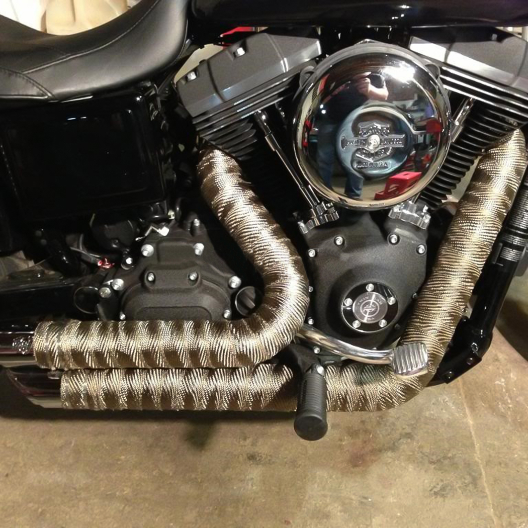 Motorcycle Car 15M Titanium Heat Wrap Roll Exhaust Manifold W/ 10 ...