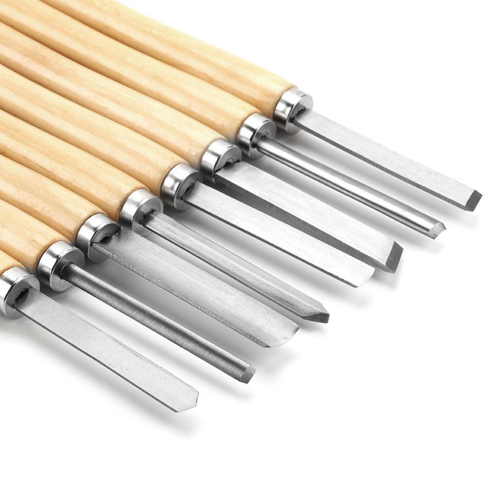 8 Pieces Vintage Wood Turning Lathe Chisels Woodturning Chisel Skew ...