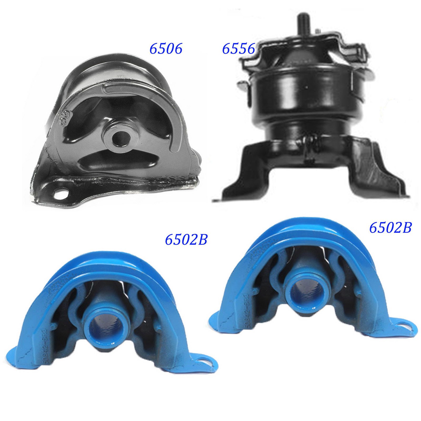 For 97-00 Honda Civic 1.6LEngine Motor Mount 4PCS 6520B 6502B 6506 6556 ...