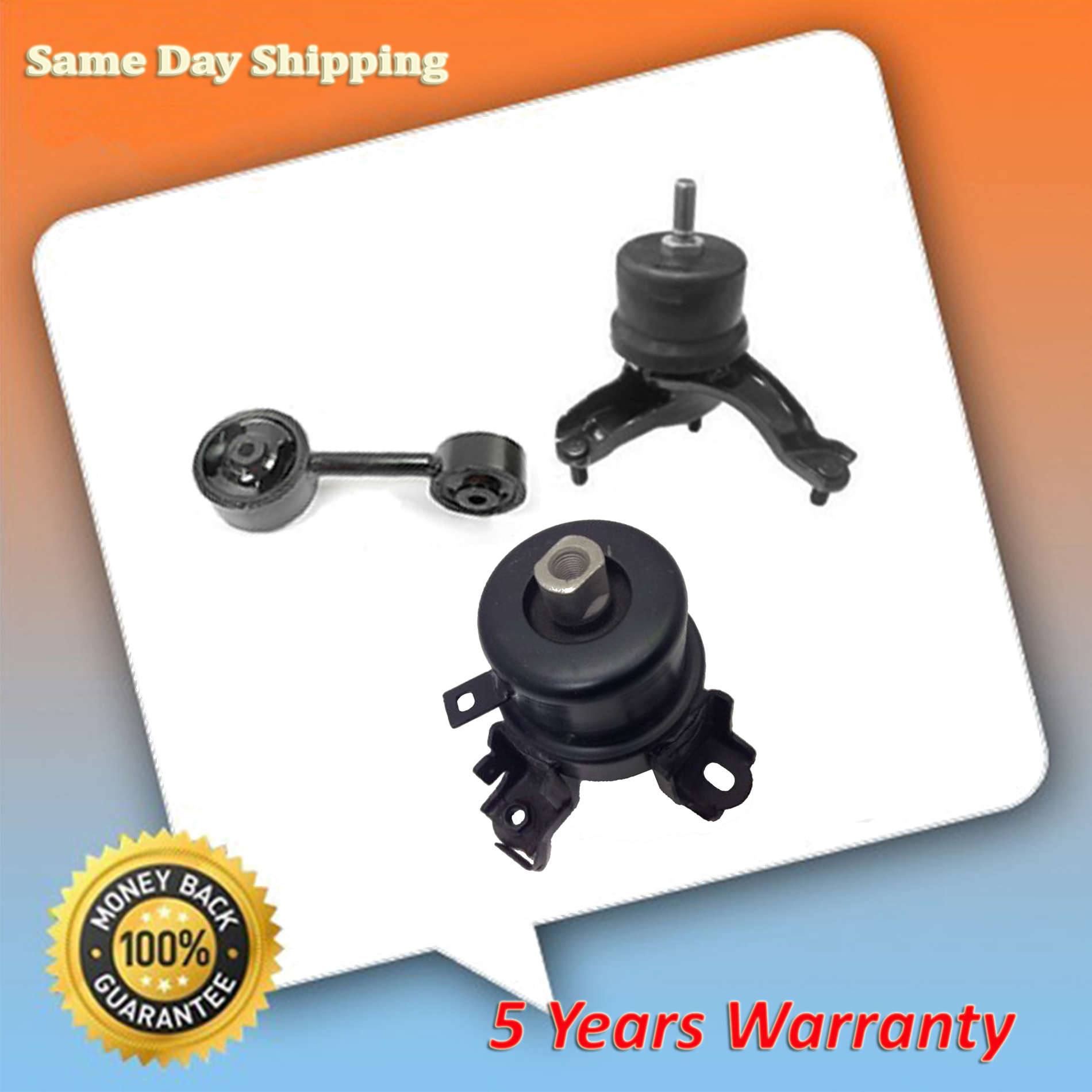 Fits 2001-2003 Toyota Highlander 3.0L 2WD Engine Motor Mount Set 3PCS ...