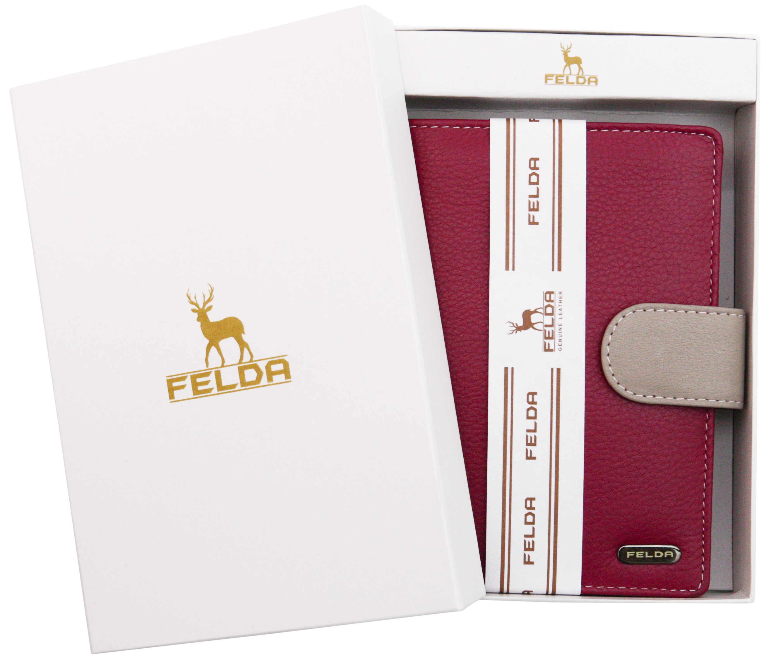 Felda RFID Genuine Leather Ladies Large Purse Wallet 23 Card Slot With ...