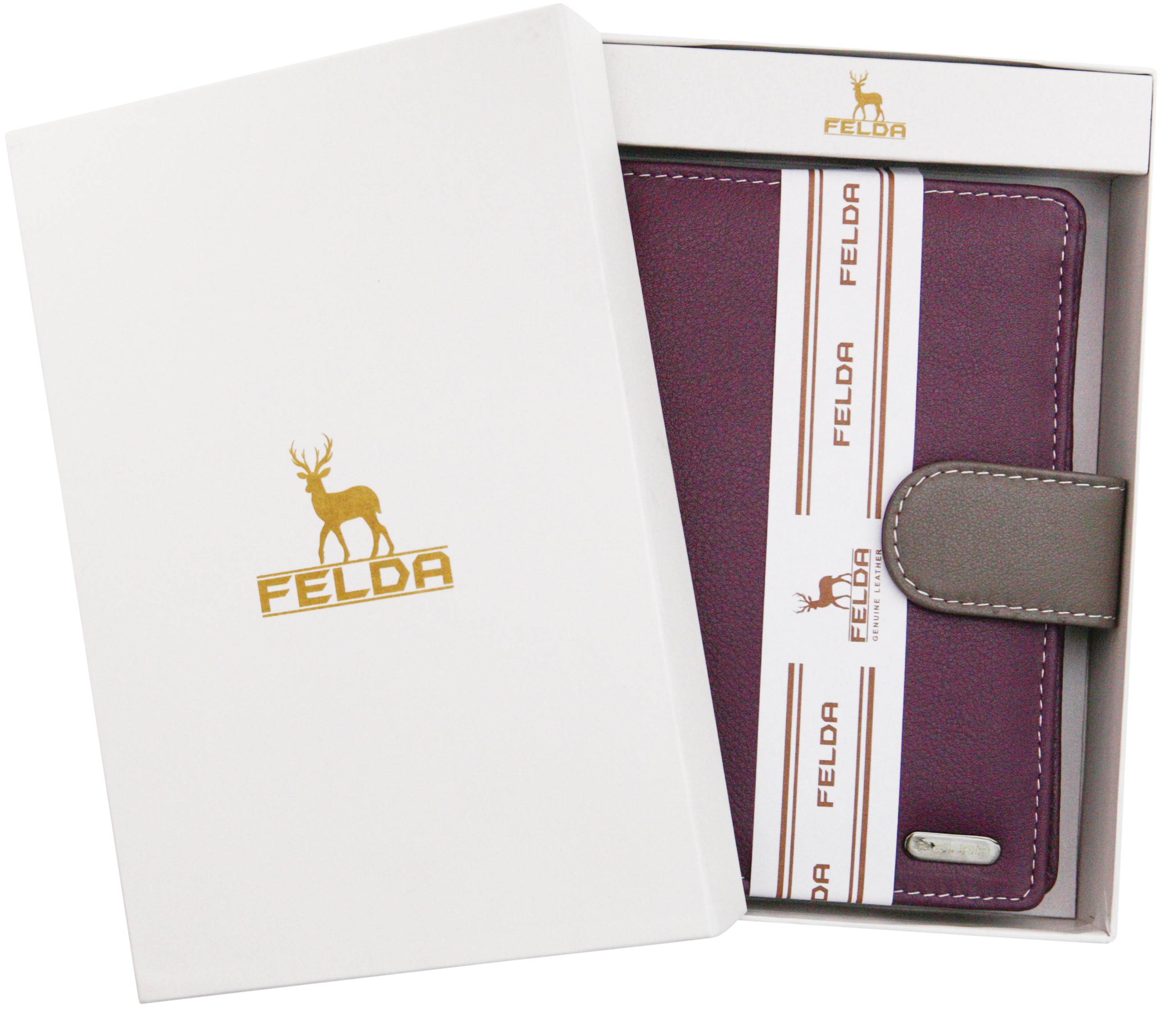 Felda RFID Genuine Leather Ladies Large Purse Wallet 23 Card Slot With ...